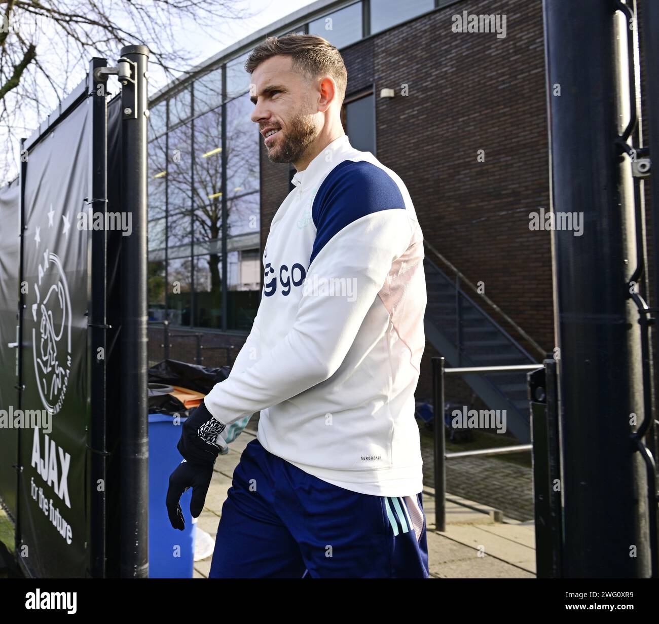 AMSTERDAM -Jordan Henderson of Ajax arrives for Ajax's training at De ...