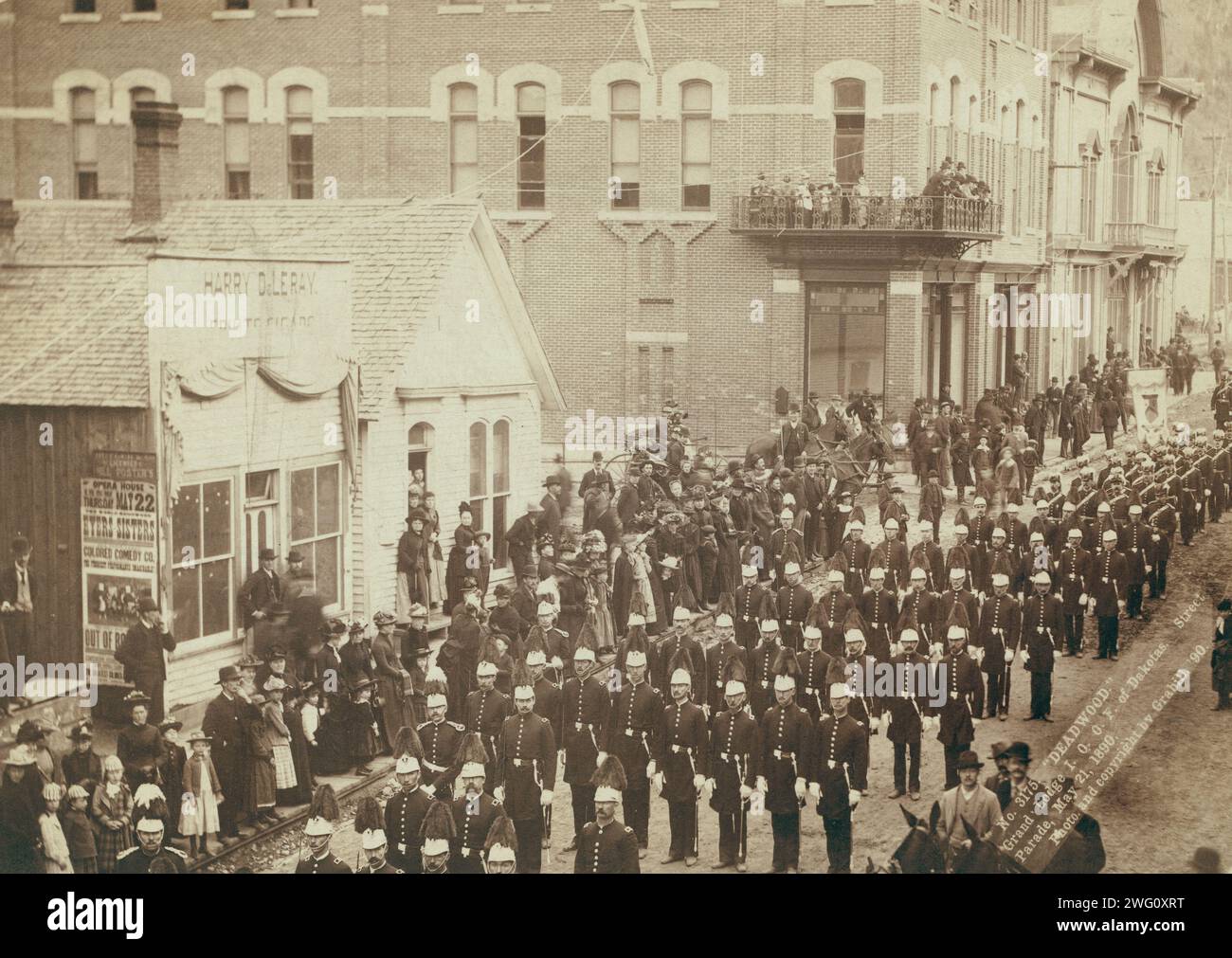 Deadwood Grand Lodge IOOF of Dakotas Street Parade, May 21, 1890, 1890 ...