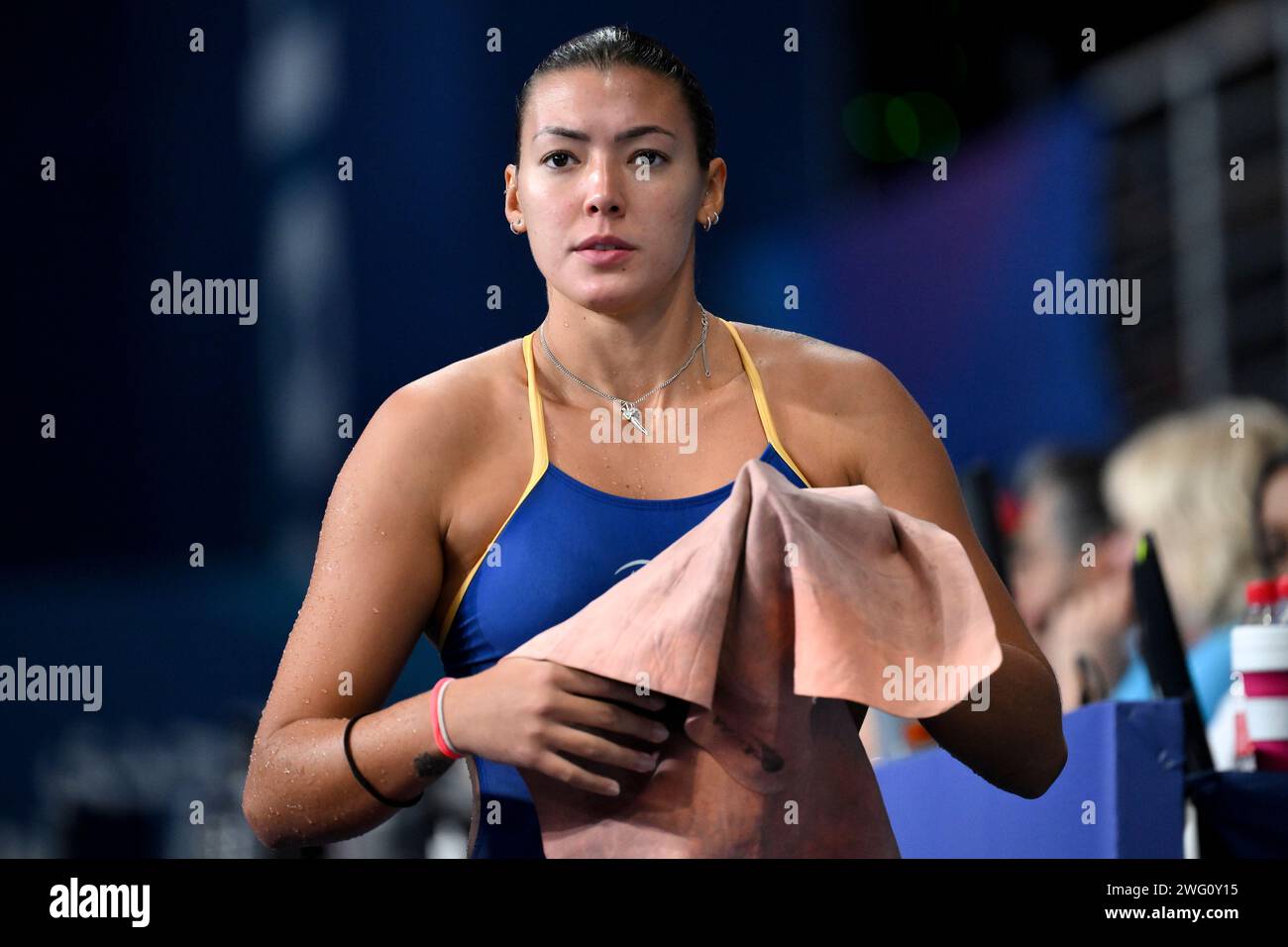 Doha, Qatar. 02nd Feb, 2024. Anna Santos of Brazil reacts after ...