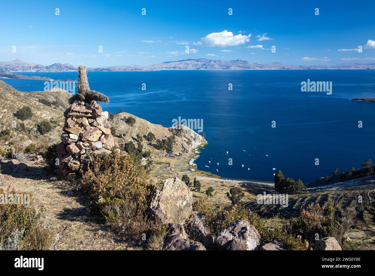 Lake Titicaca Sun Island Stock Photo - Alamy