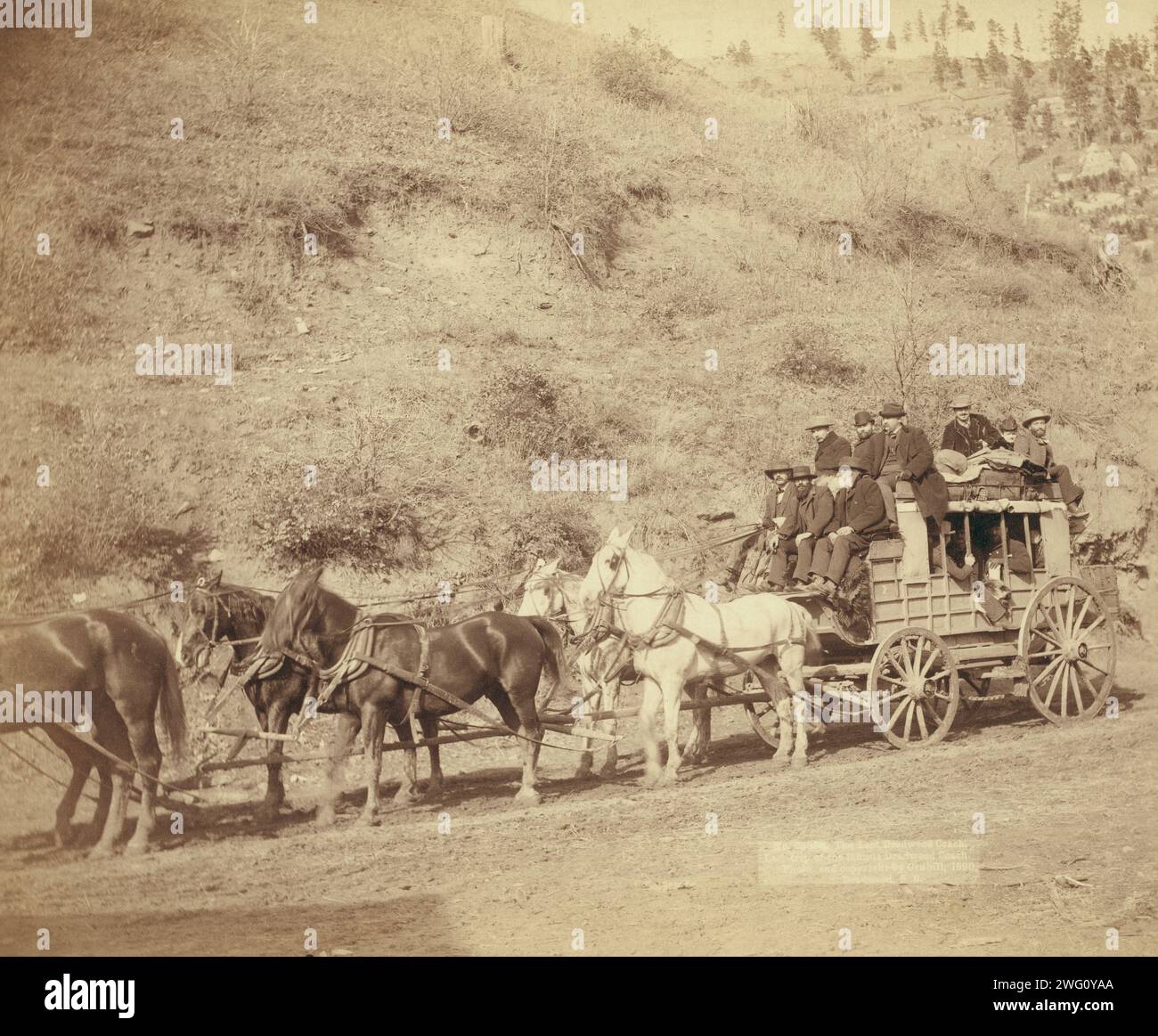 The last Deadwood Coach Last trip of the famous Deadwood Coach, 1890 ...