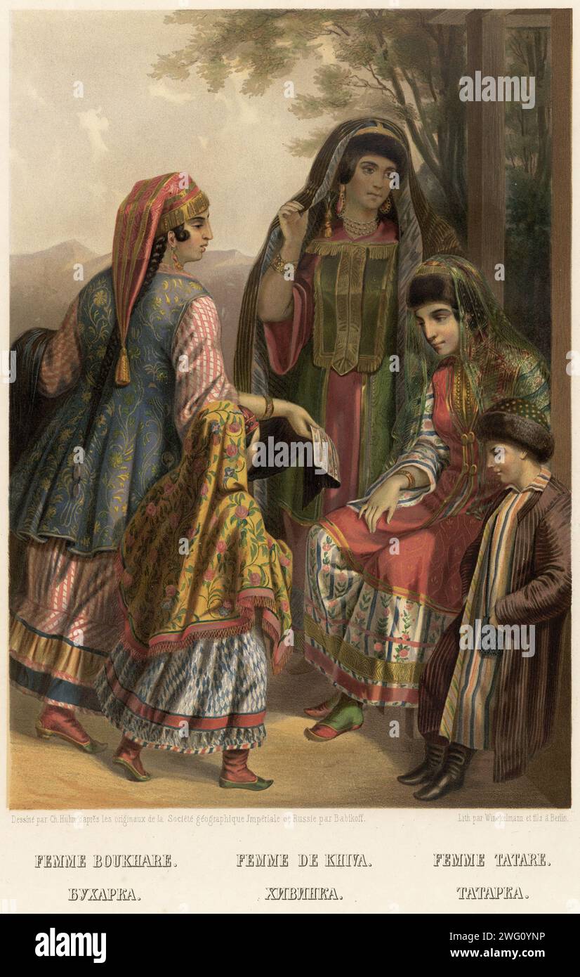 Bukharka. Khivinka. Tatar, 1862. Sheet 46 from the album "Description ...