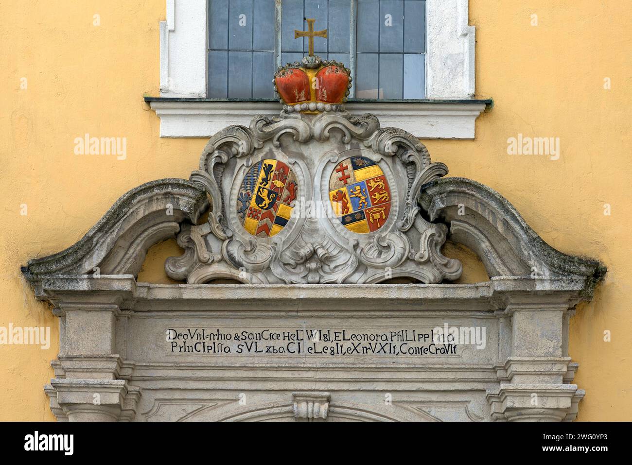 Alliance coat of arms of the founder Eleonore Philippine Christiana von ...