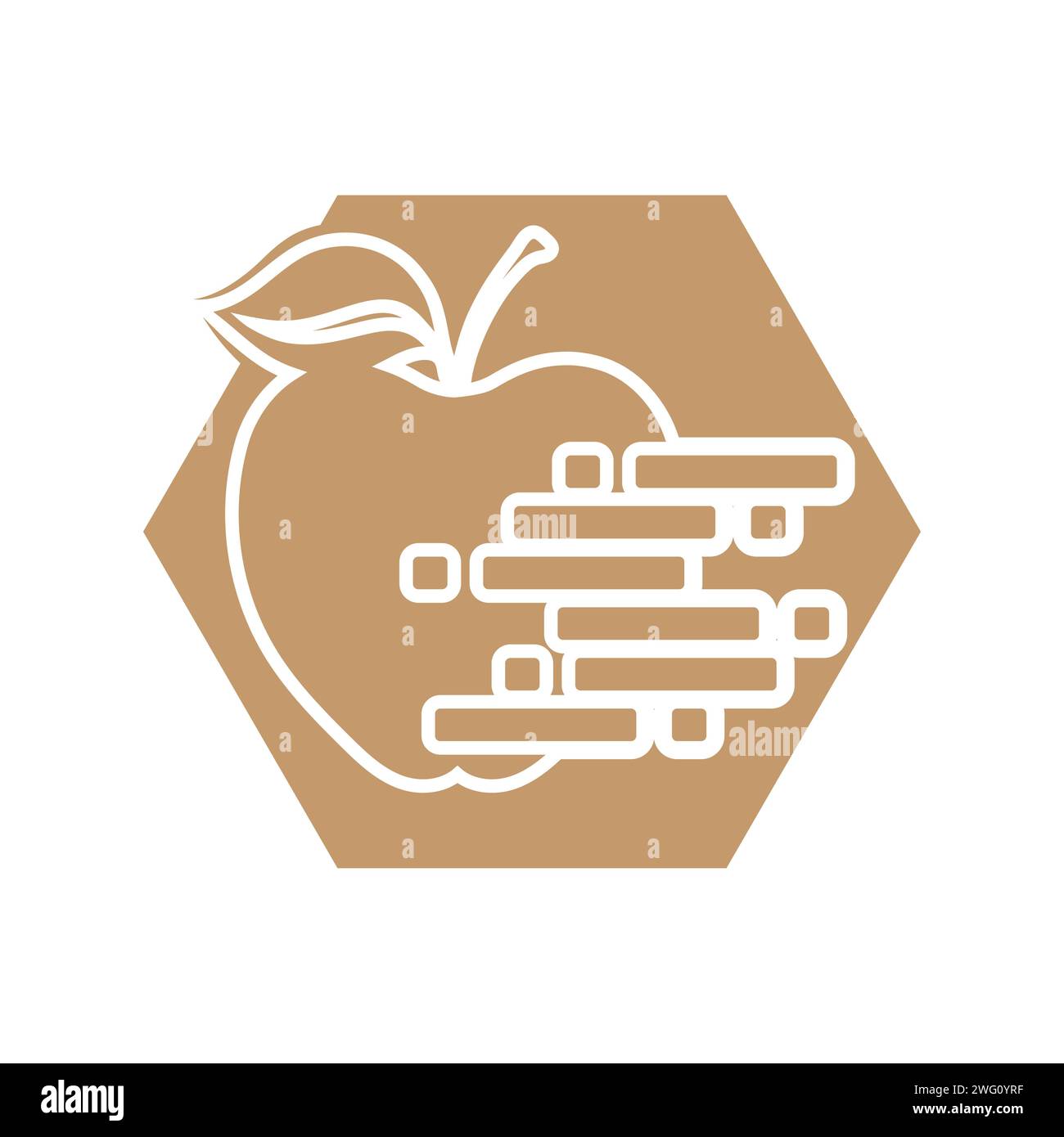 Apple fruit vector logo design illustration Stock Vector Image & Art ...