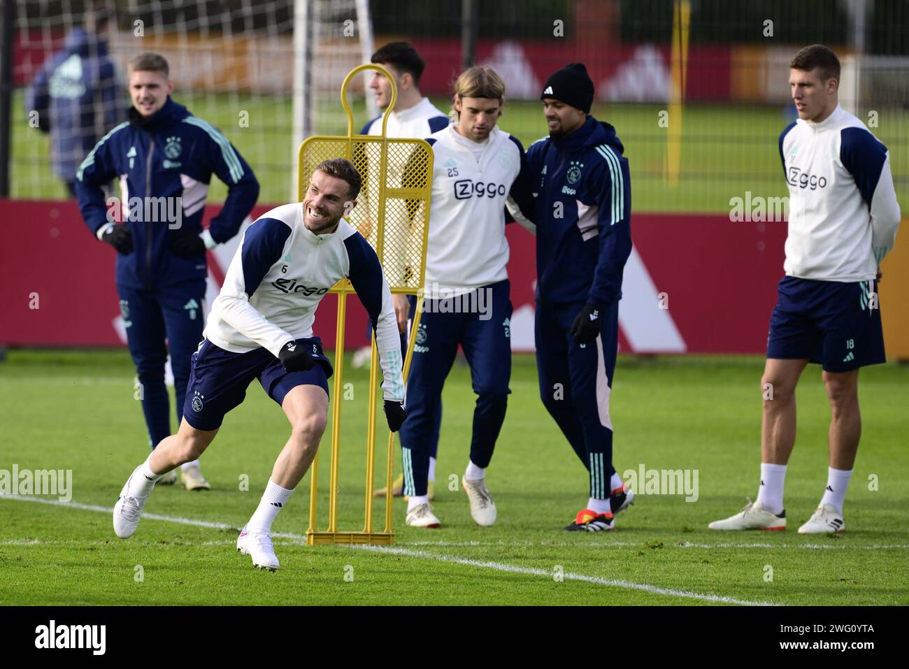AMSTERDAM -Jordan Henderson during an Ajax training at De Toekomst ...