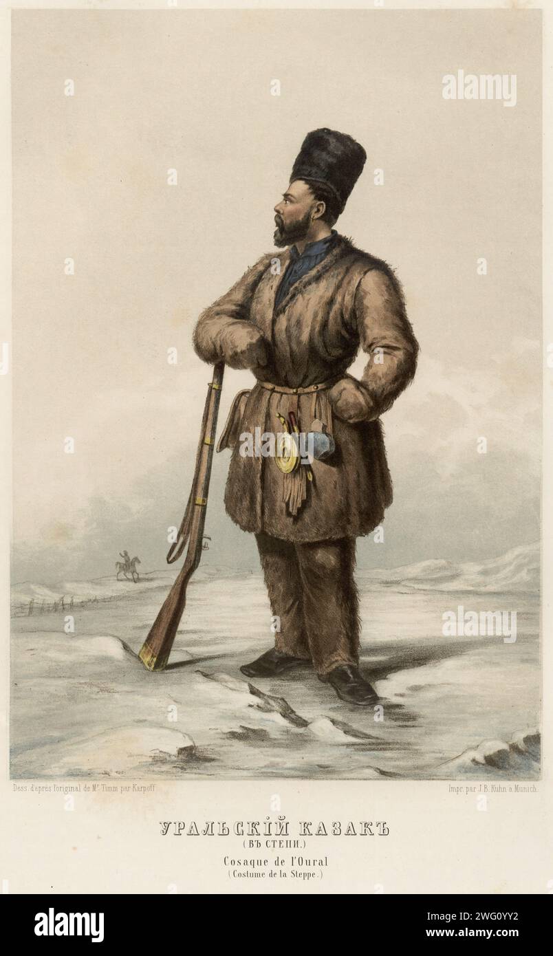 19th century cossacks in traditional dress hi-res stock photography and ...