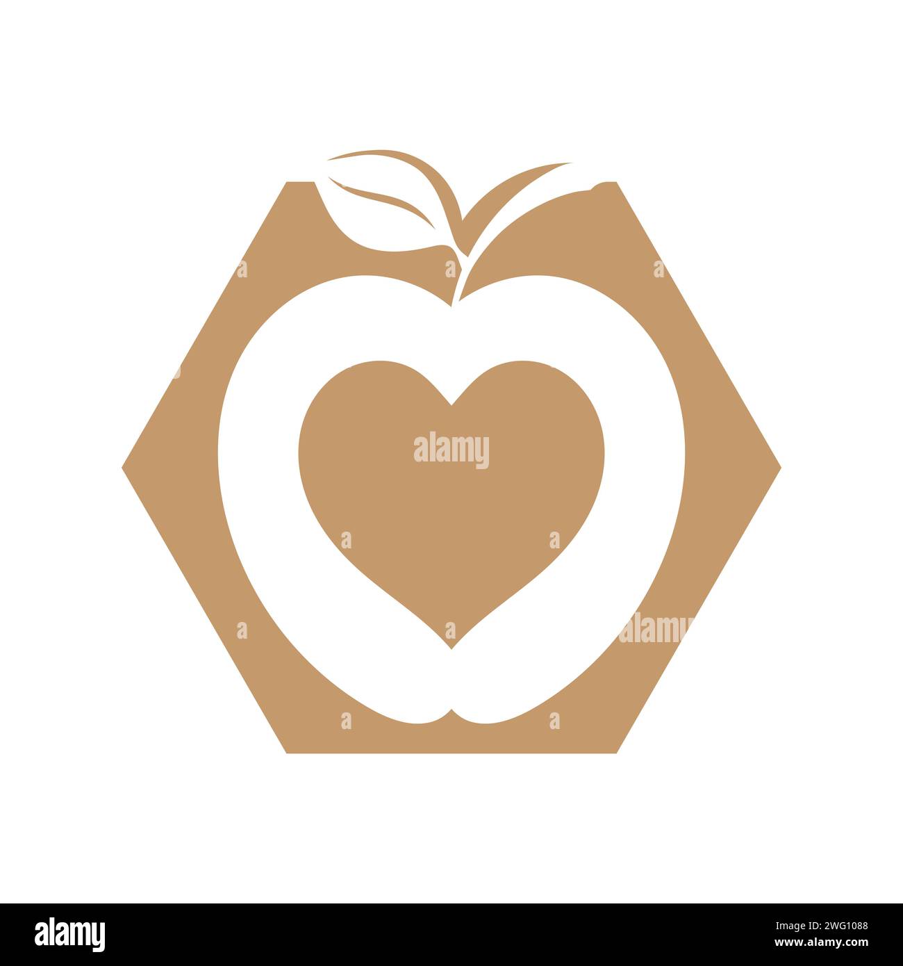 Apple fruit vector logo design illustration Stock Vector Image & Art ...