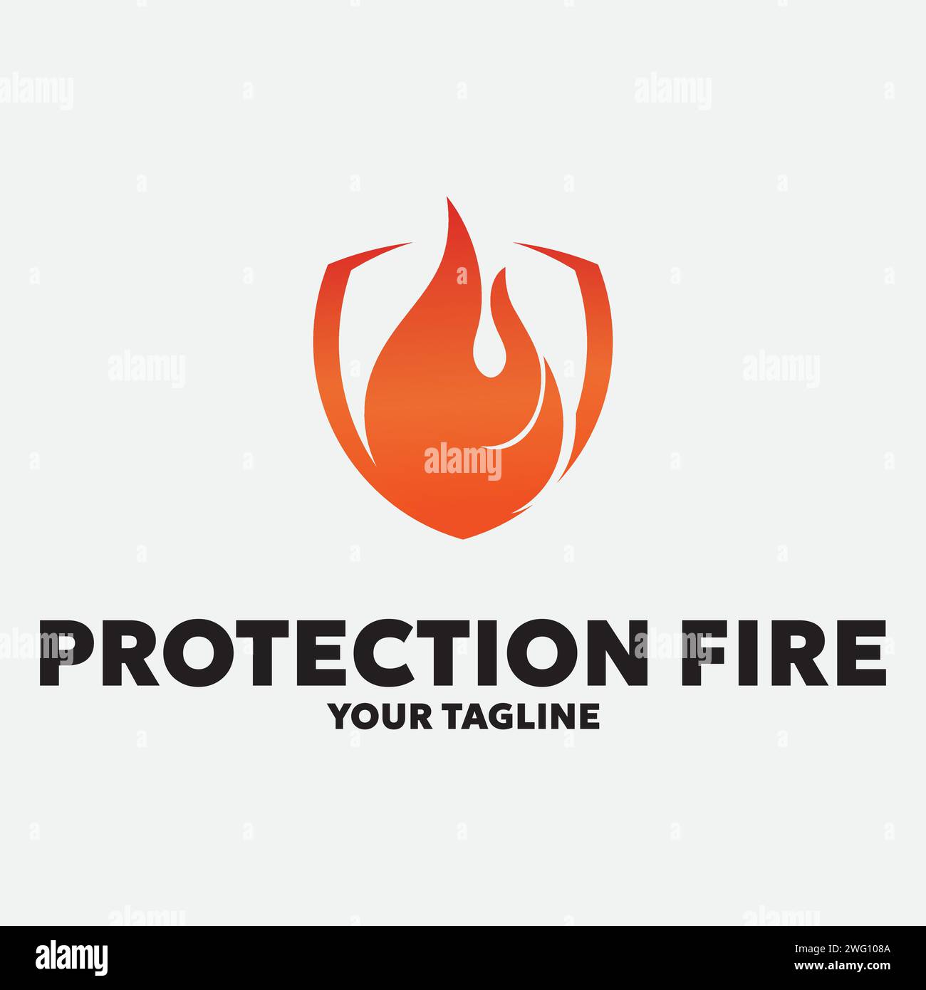 Fire emblem vector logo design illustration Stock Vector Image & Art ...