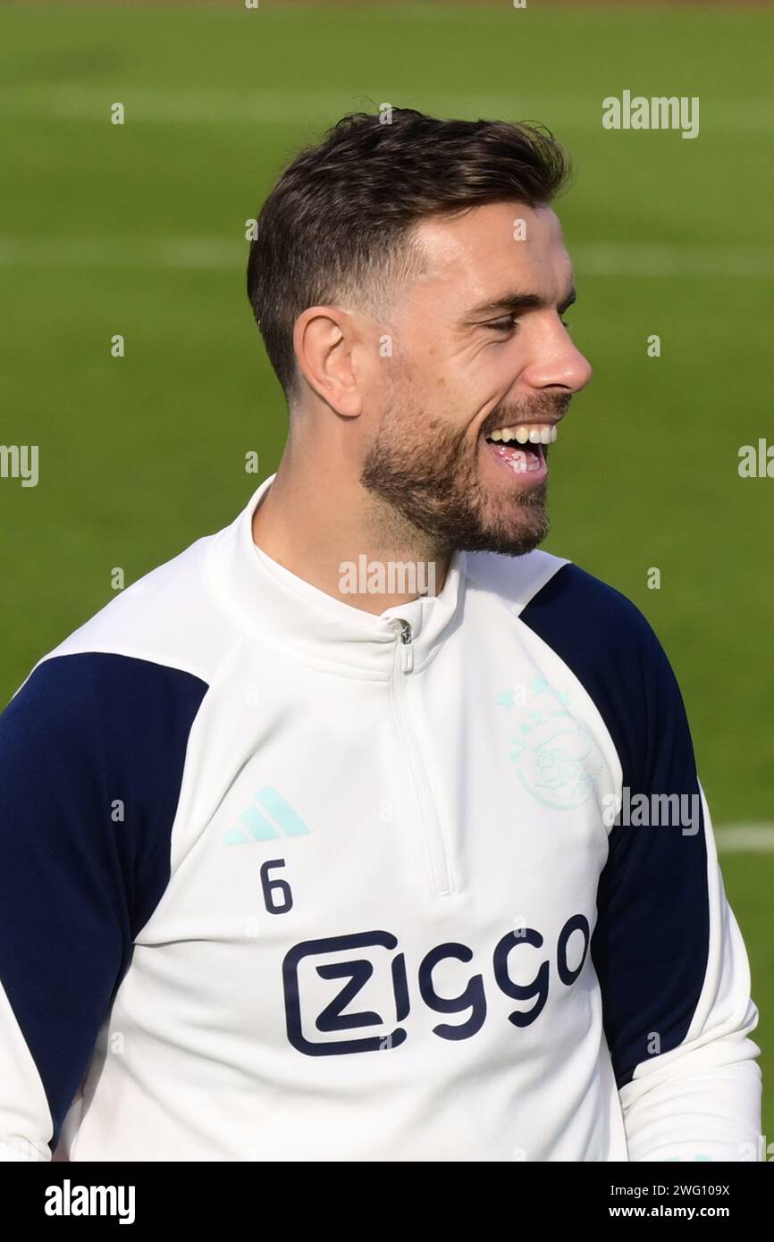 AMSTERDAM - Jordan Henderson during an Ajax training at De Toekomst ...