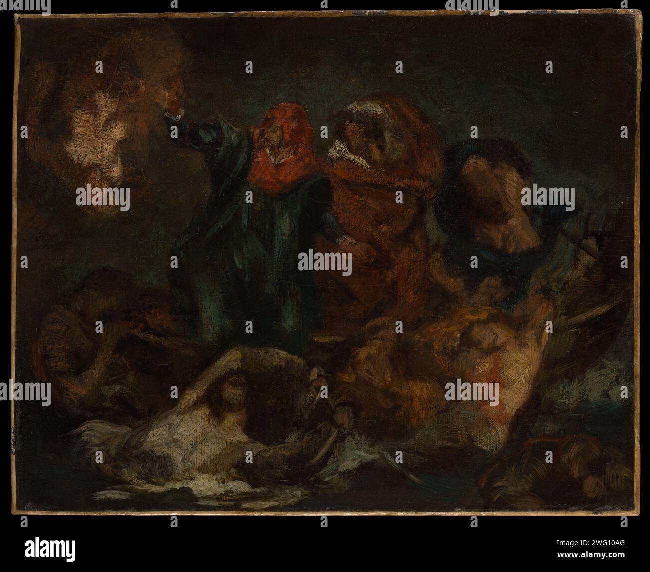 Copy after Delacroix's "Bark of Dante" Edouard Manet ca. 1859 Stock ...