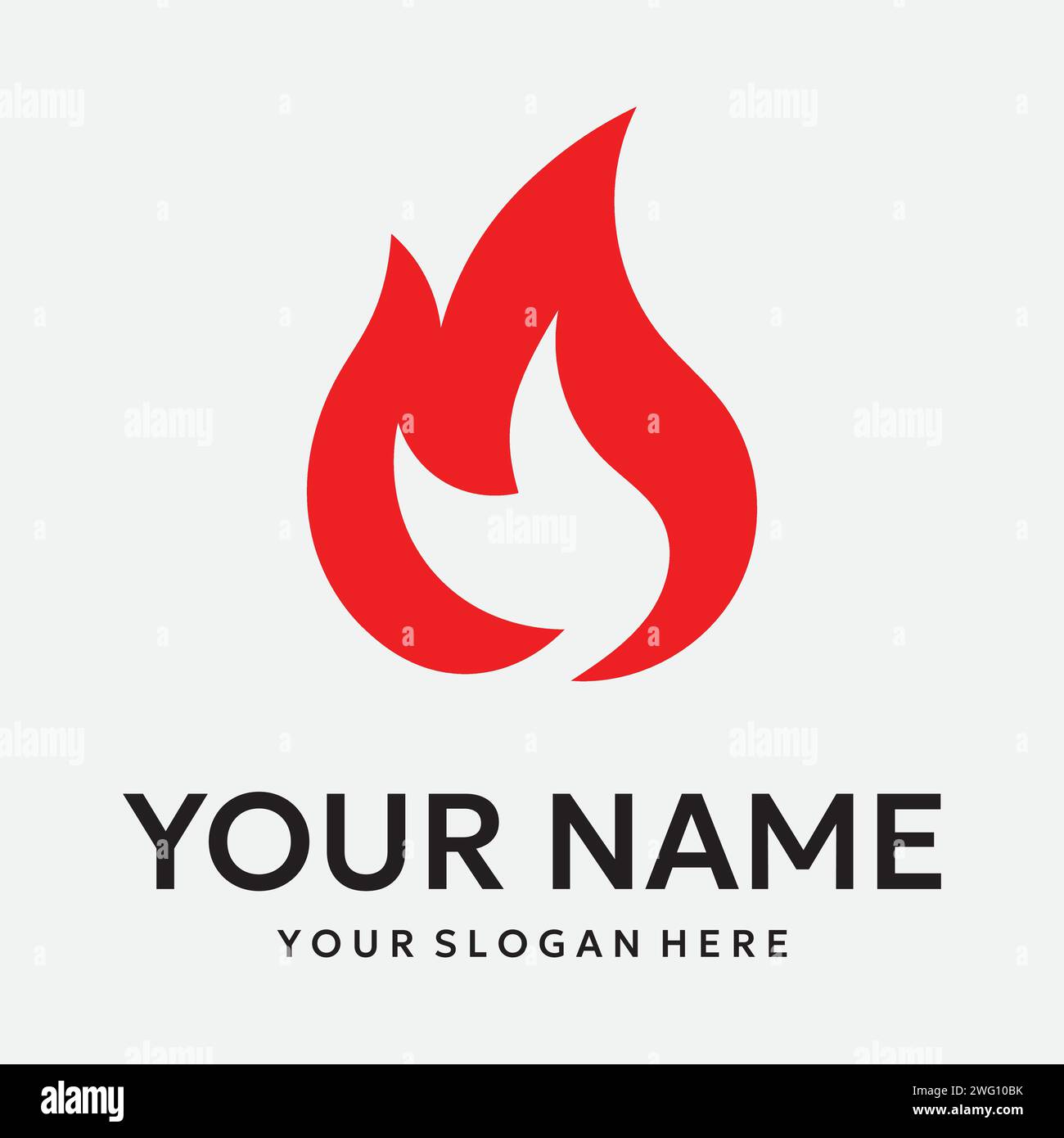 Fire emblem vector logo design illustration Stock Vector Image & Art ...