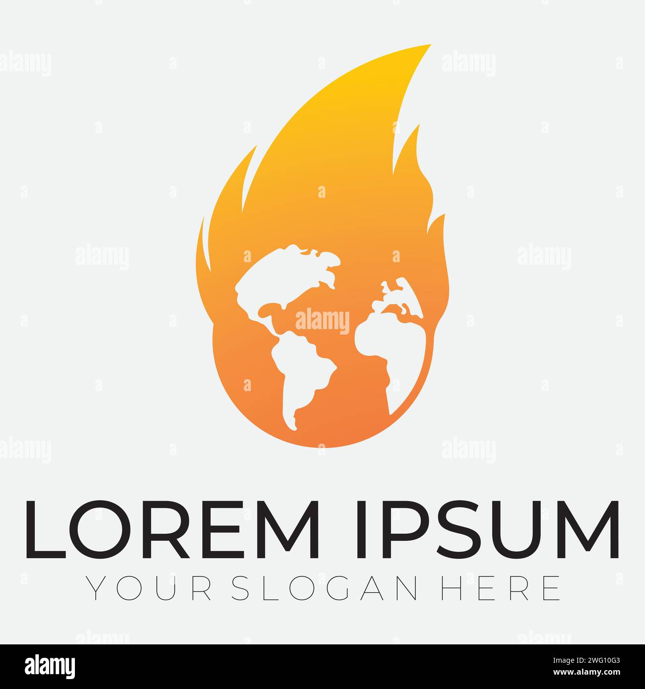 Fire emblem vector logo design illustration Stock Vector Image & Art ...