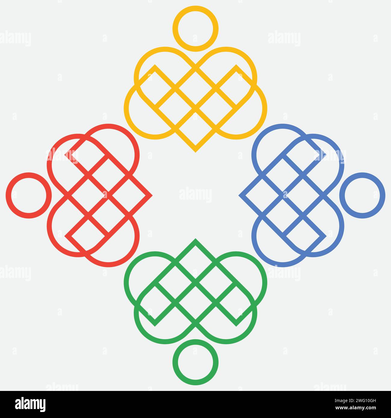 Community symbol vector logo design illustration Stock Vector Image ...