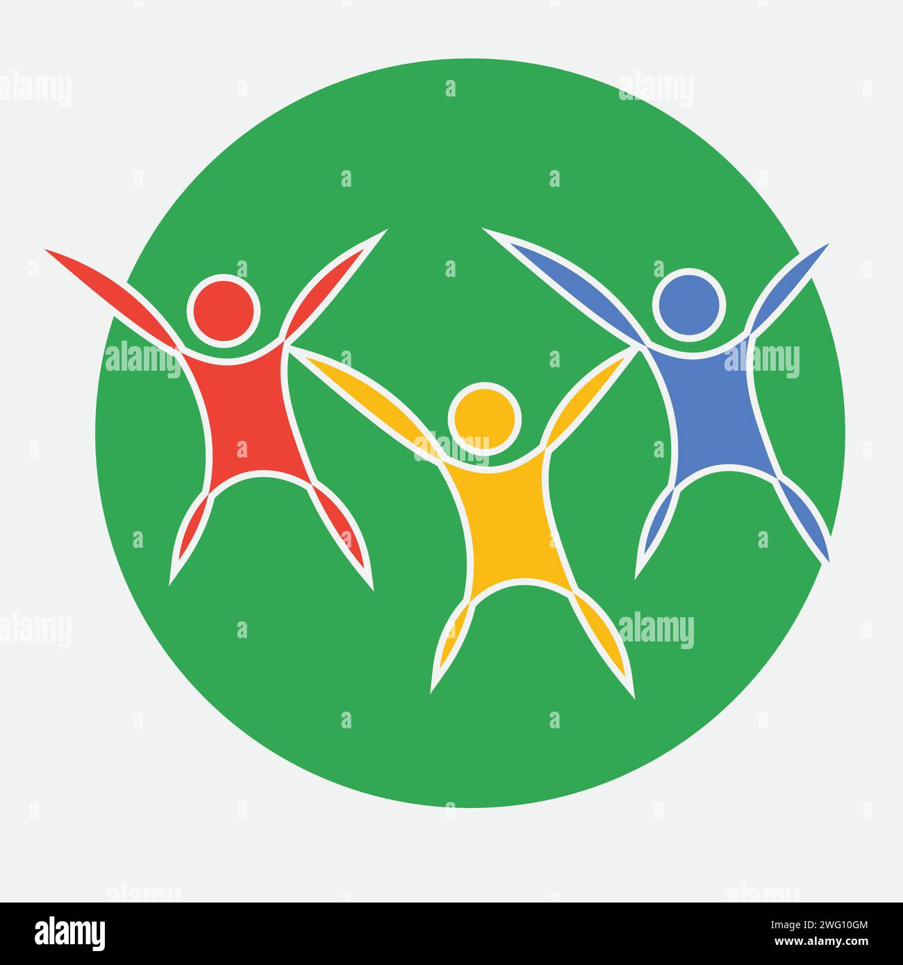 Community symbol vector logo design illustration Stock Vector Image ...