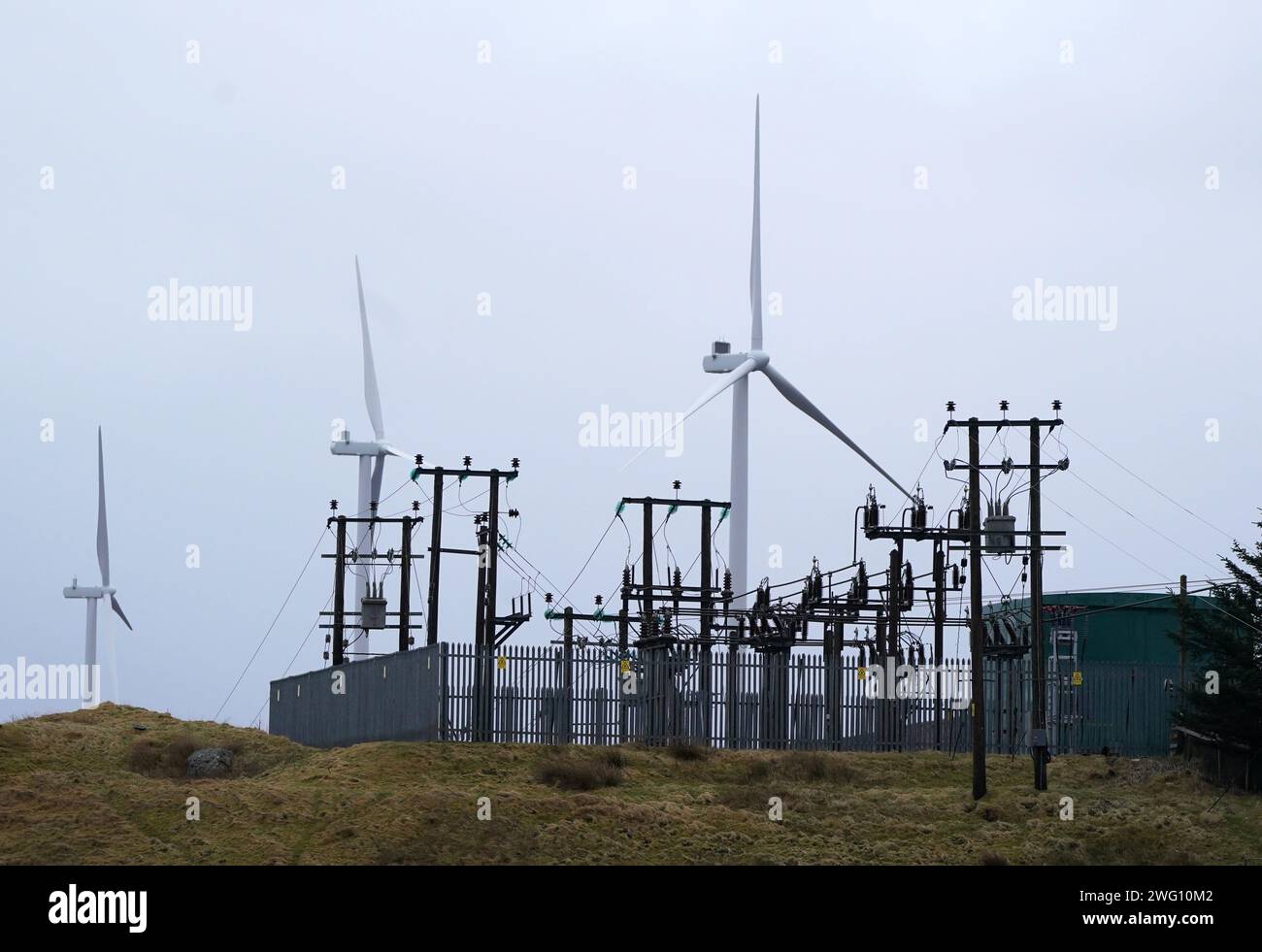 A general view of the Viking windfarm SSE Renewables at Voe in Shetland ...