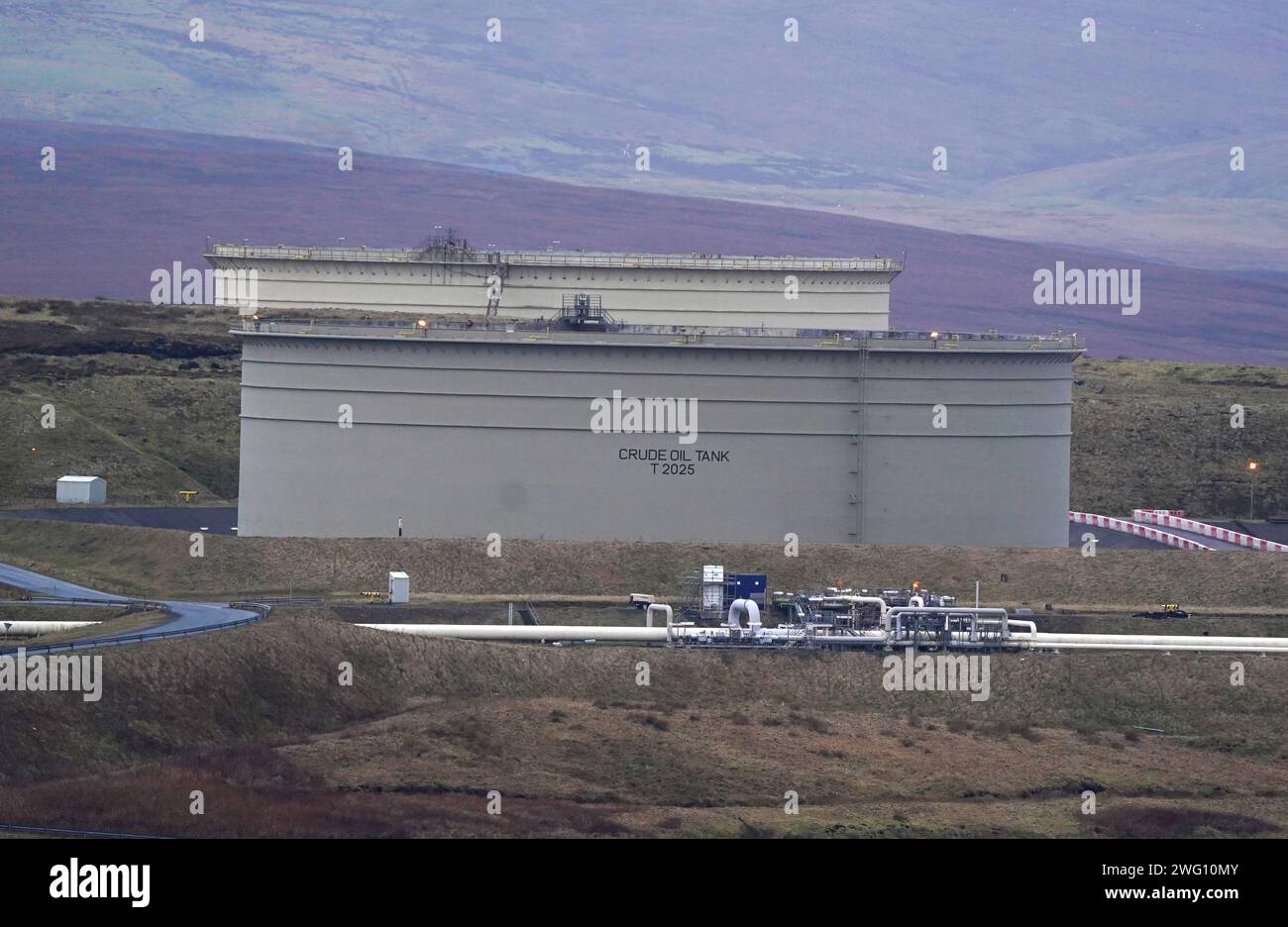 A general view of Sullom Voe Terminal in Shetland. Picture date ...