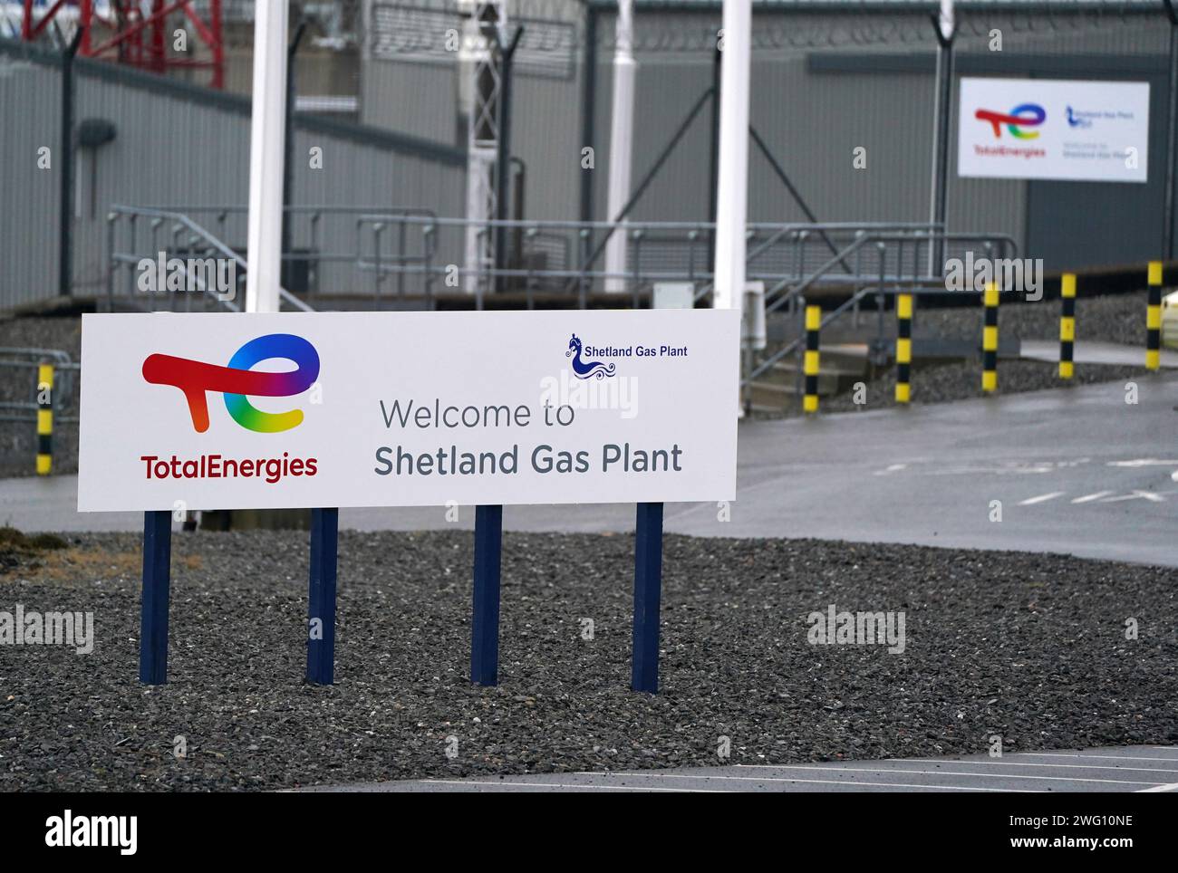 A general view TotalEnergies Shetland Gas Plant in Shetland. Picture ...