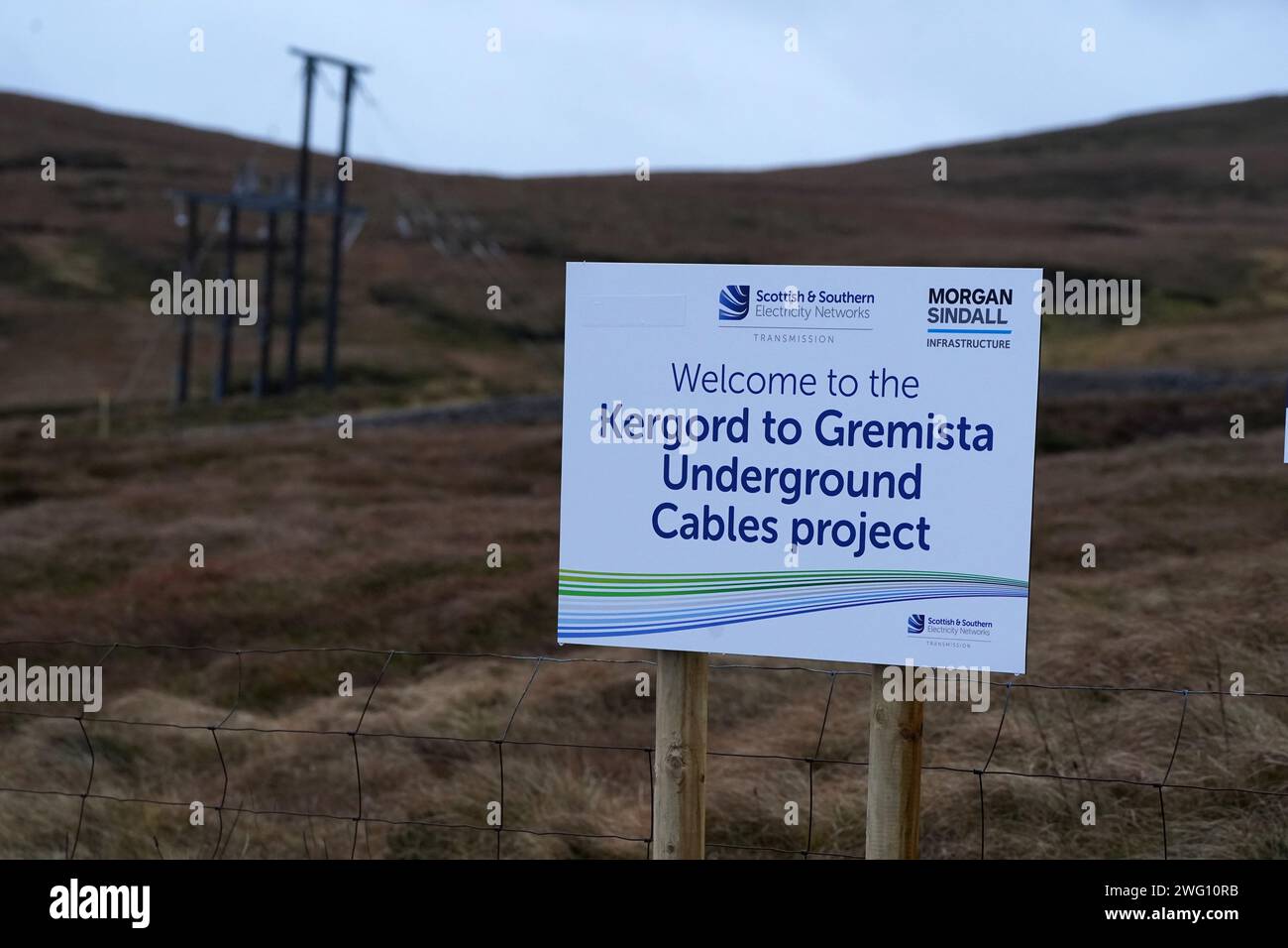 A view of a Scottish and Southern Electricity Networks undergound ...