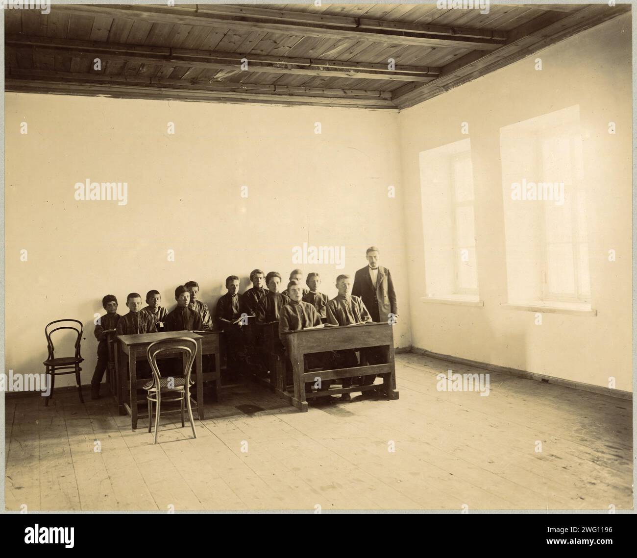 Top floor. III class, 1898. From an album showing the buildings ...