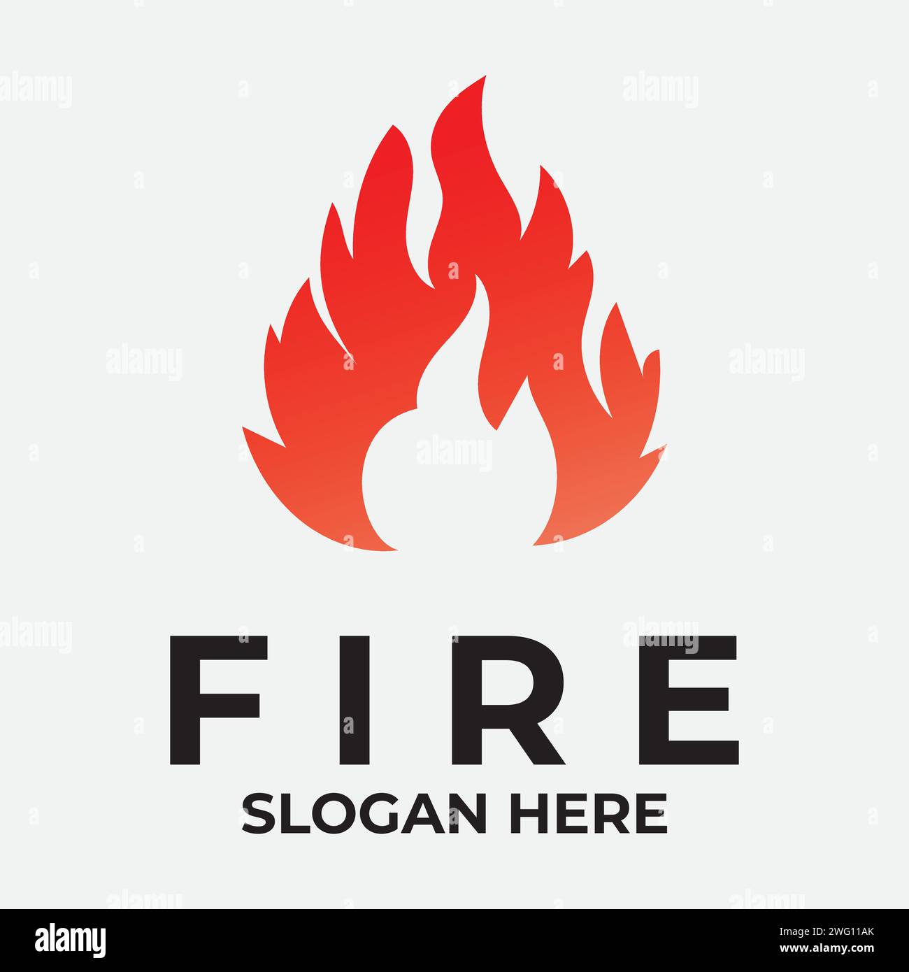 Fire emblem vector logo design illustration Stock Vector Image & Art ...