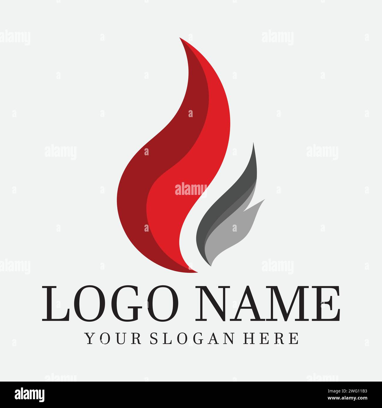 Fire emblem vector logo design illustration Stock Vector Image & Art ...