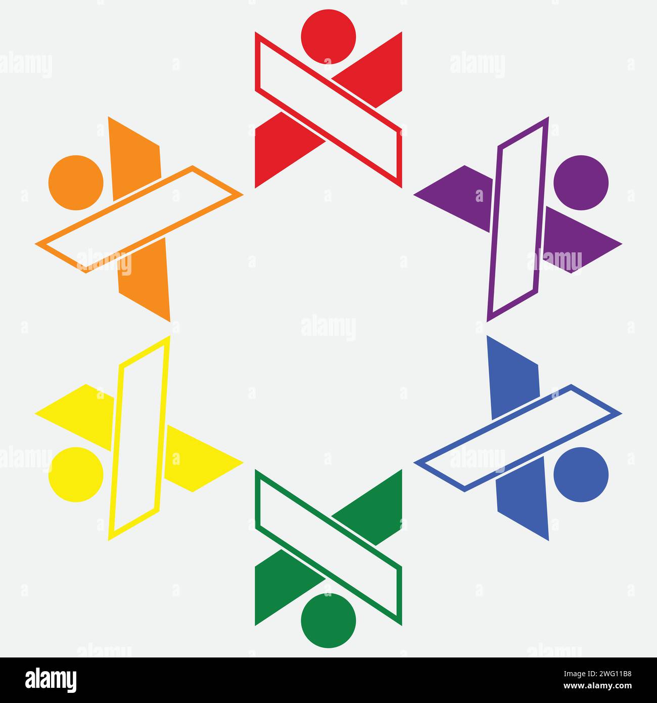 Community symbol vector logo design illustration Stock Vector Image ...