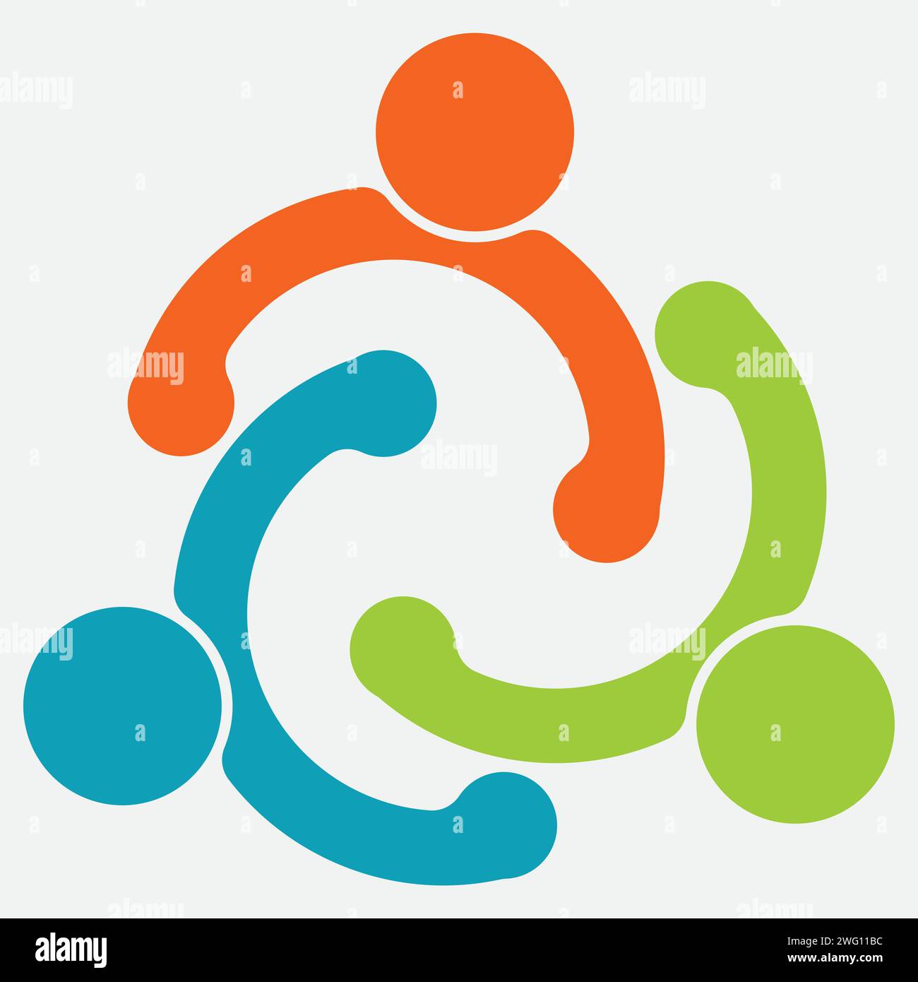 Community symbol vector logo design illustration Stock Vector Image ...