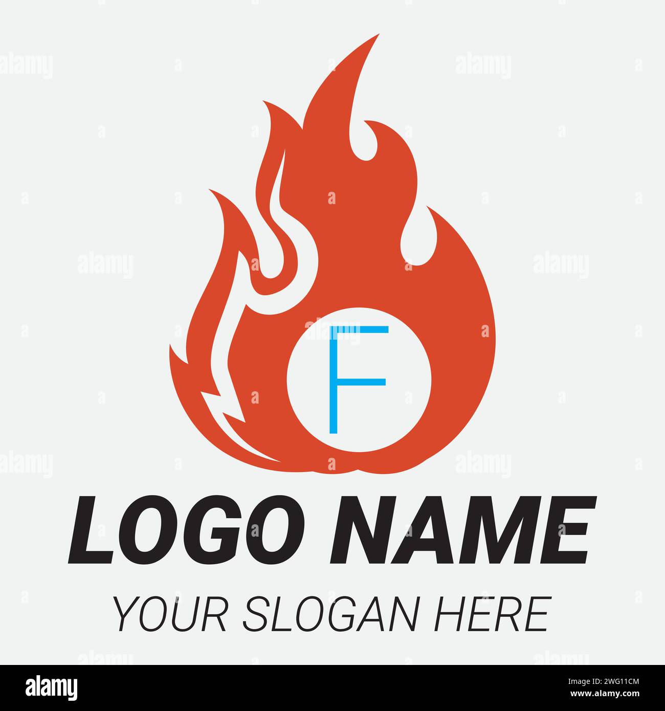 Fire emblem vector logo design illustration Stock Vector Image & Art ...