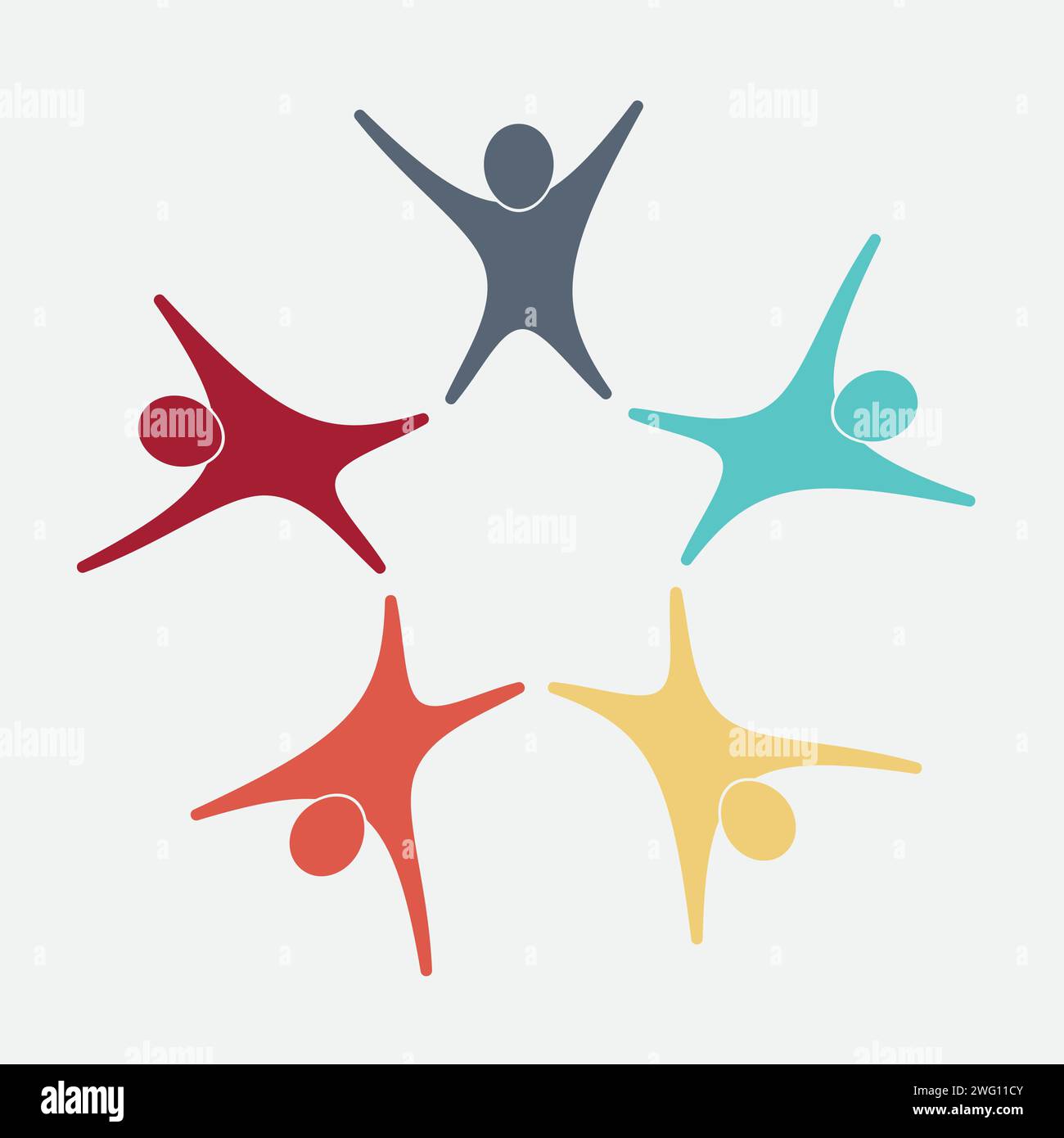 Community symbol vector logo design illustration Stock Vector Image ...