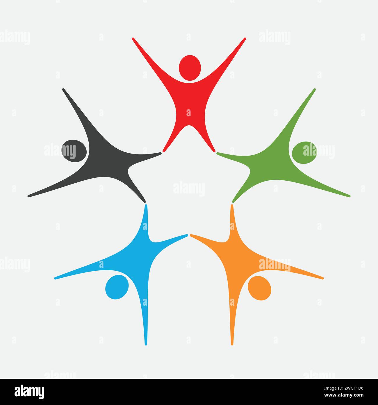 Community symbol vector logo design illustration Stock Vector Image ...