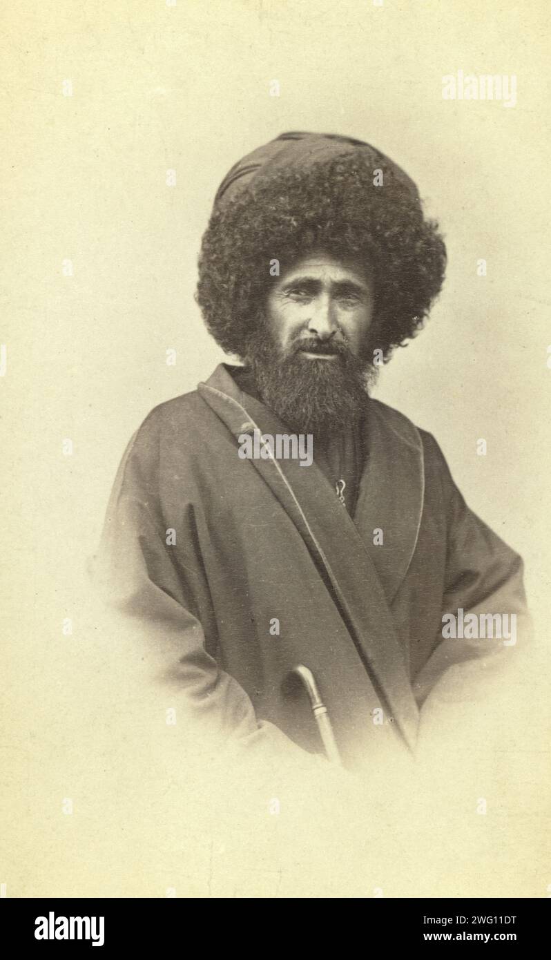 Half-length portrait of Georgian muezzin, facing front, between 1870 ...