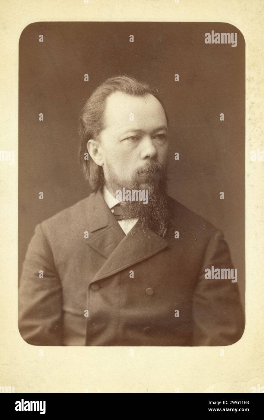 Half-length portrait of man, facing right, between 1880 and 1886 ...