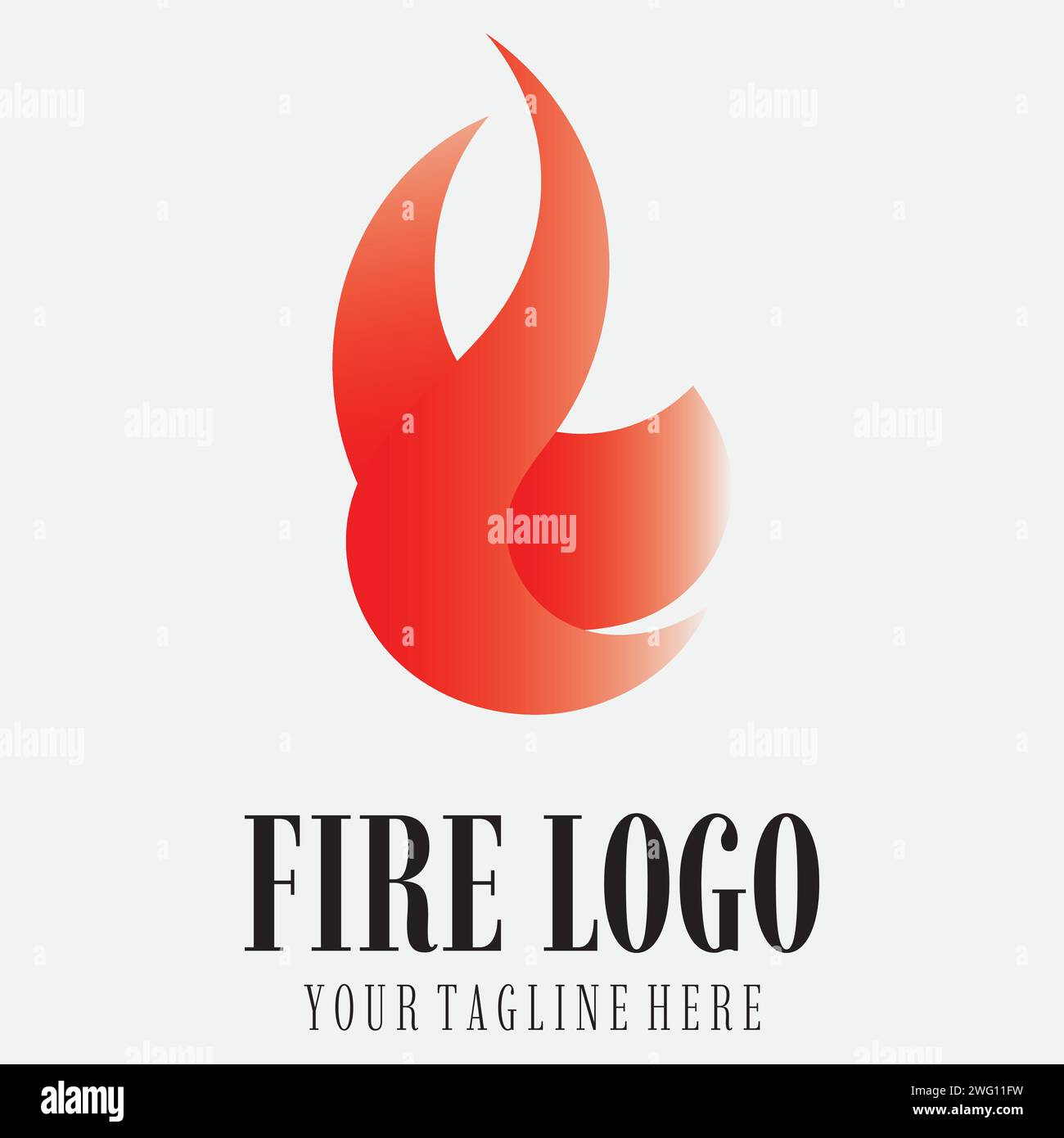 Fire emblem vector logo design illustration Stock Vector Image & Art ...