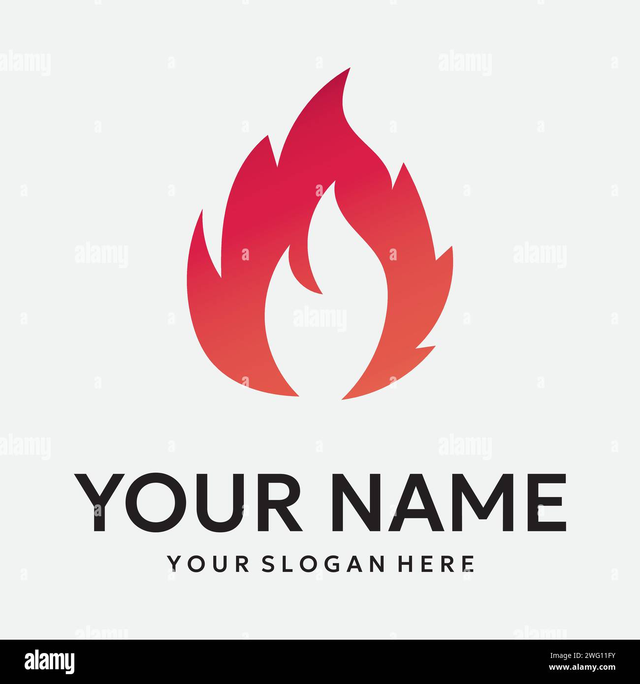 Fire emblem vector logo design illustration Stock Vector Image & Art ...