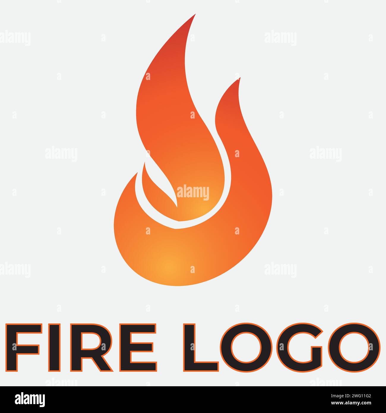 Fire emblem vector logo design illustration Stock Vector Image & Art ...