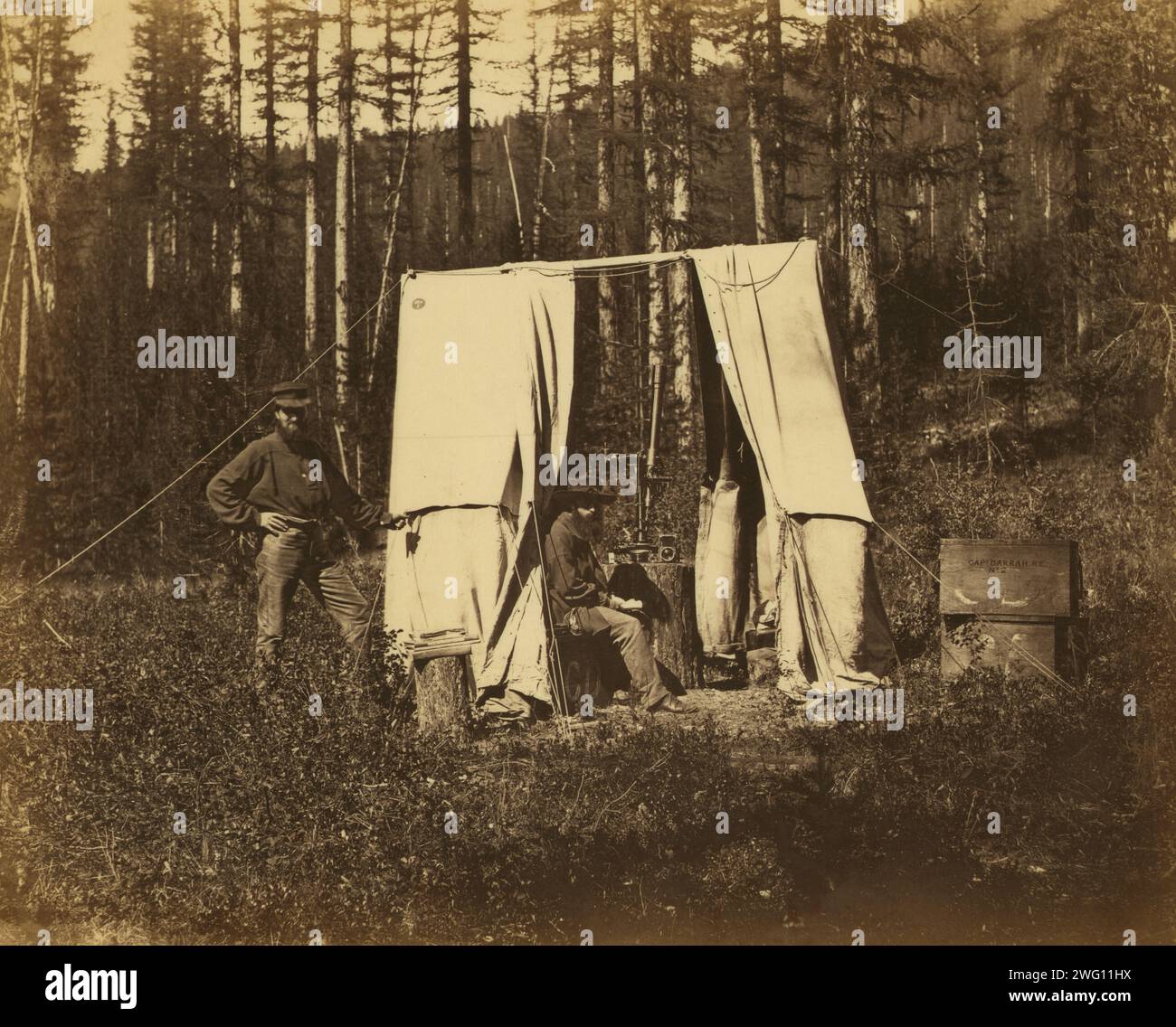 Observatory tent, N A [ie, North American] Boundary Commission, 1861 ...