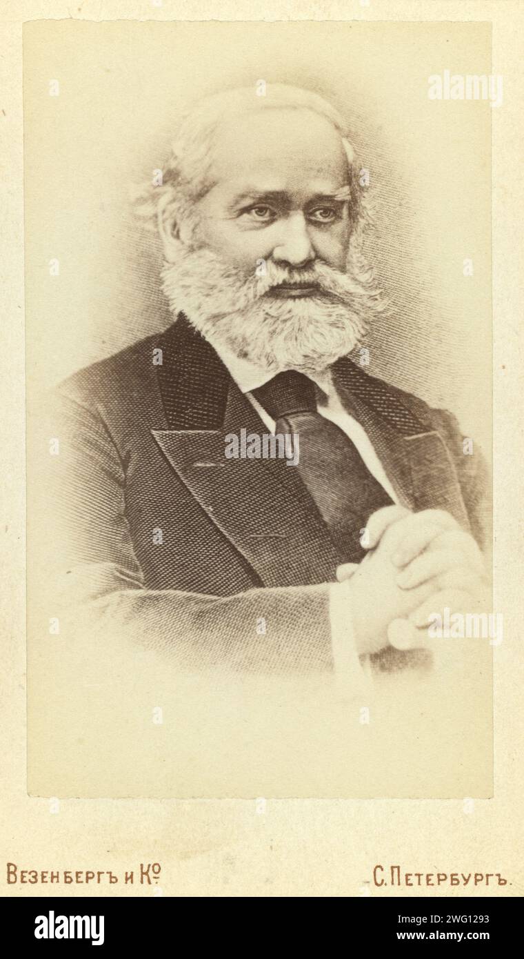 Sergei Mikhailovich Solov'ev, half-length portrait, facing right ...