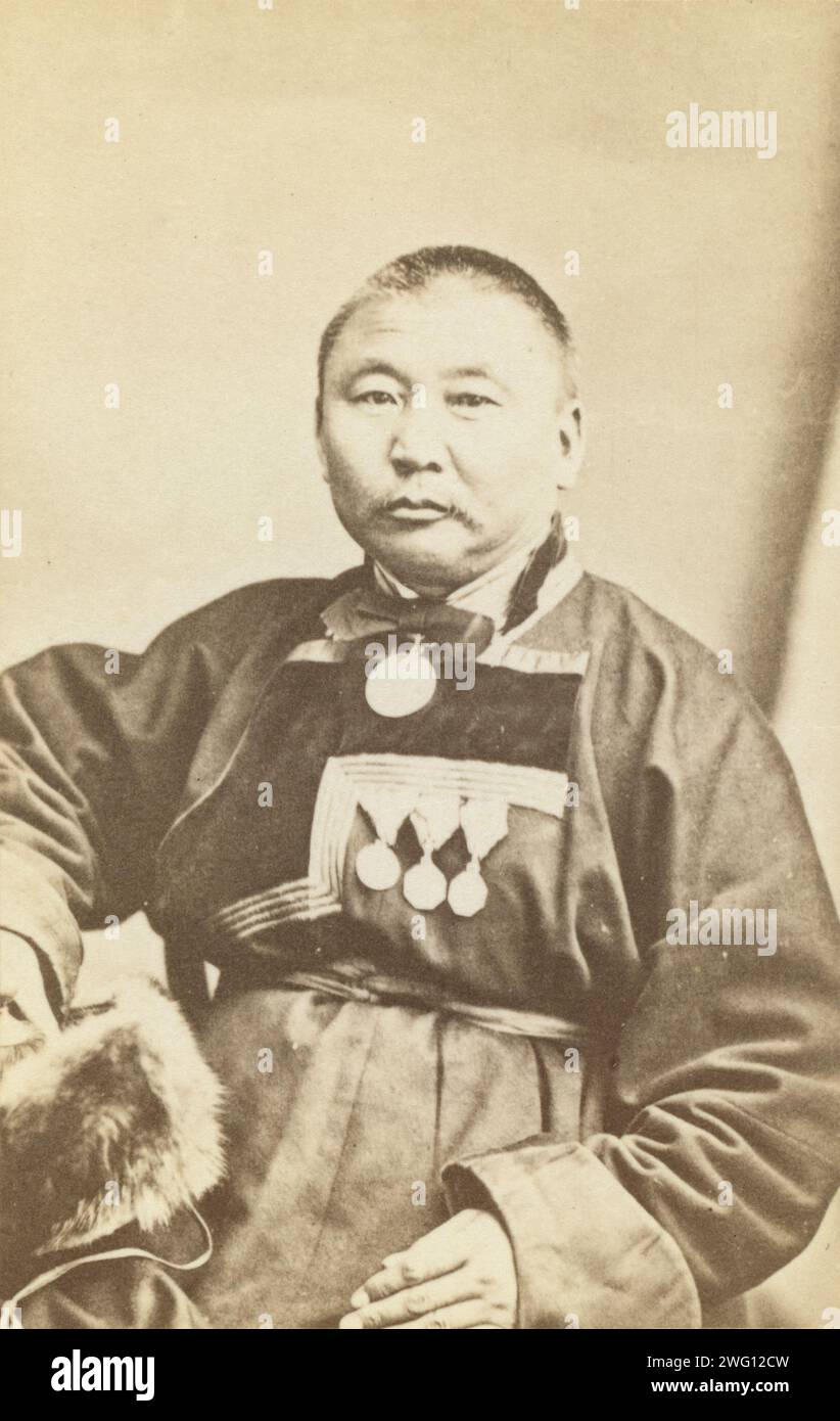 Half-length portrait of man, seated, facing slightly left, between 1870 ...