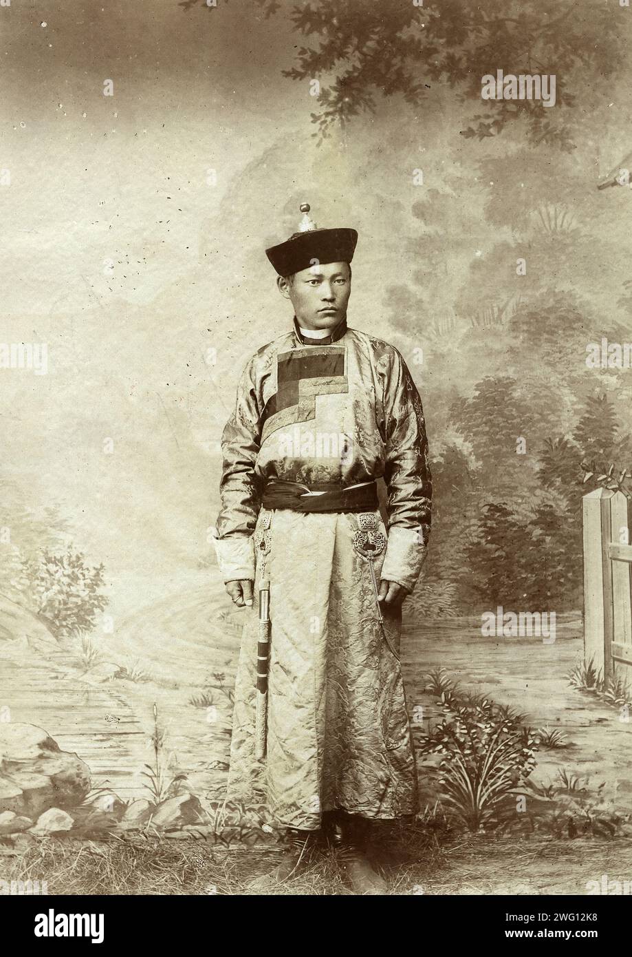 Buryat in national festive costume, 1895-1939. This collection includes ...