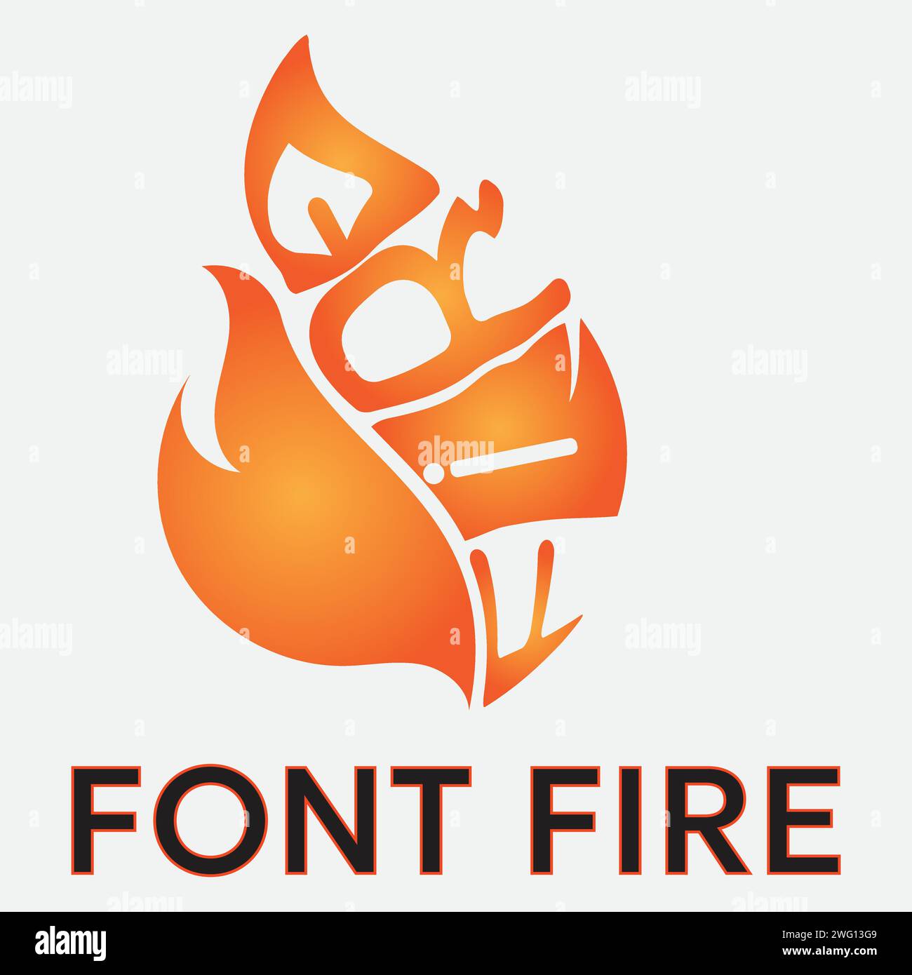 Fire emblem vector logo design illustration Stock Vector Image & Art ...