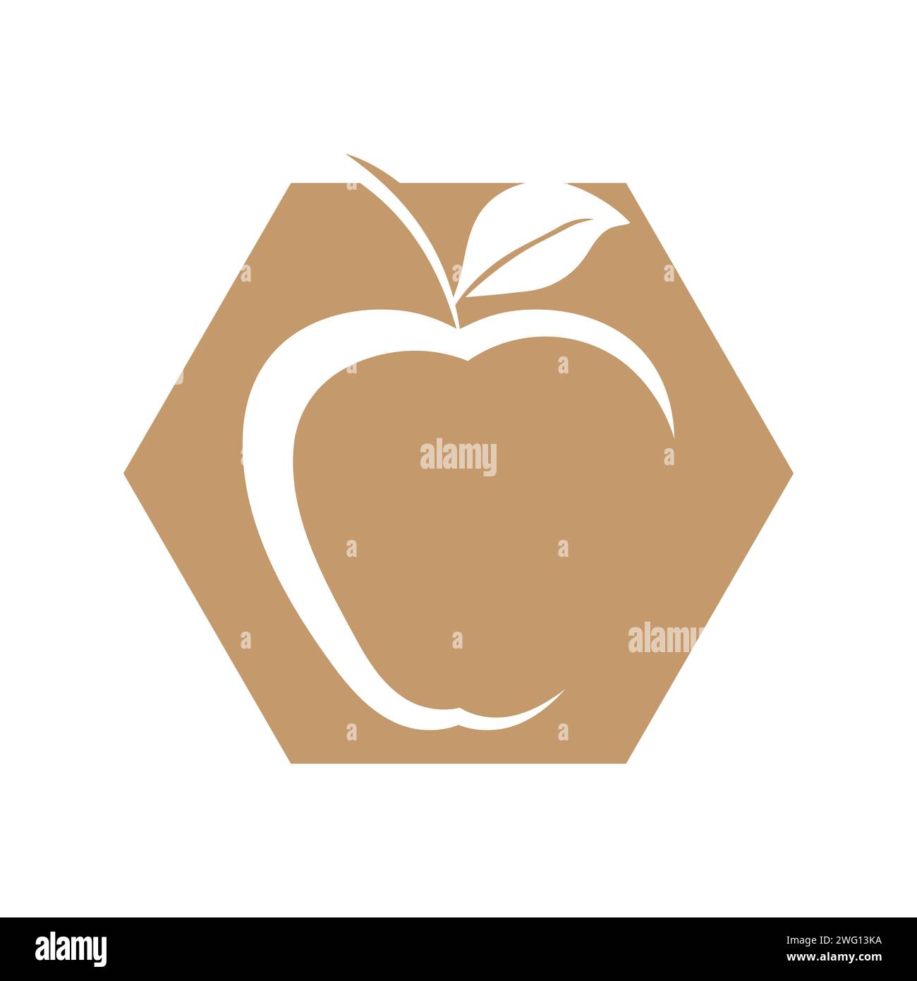 Apple fruit vector logo design illustration Stock Vector Image & Art ...