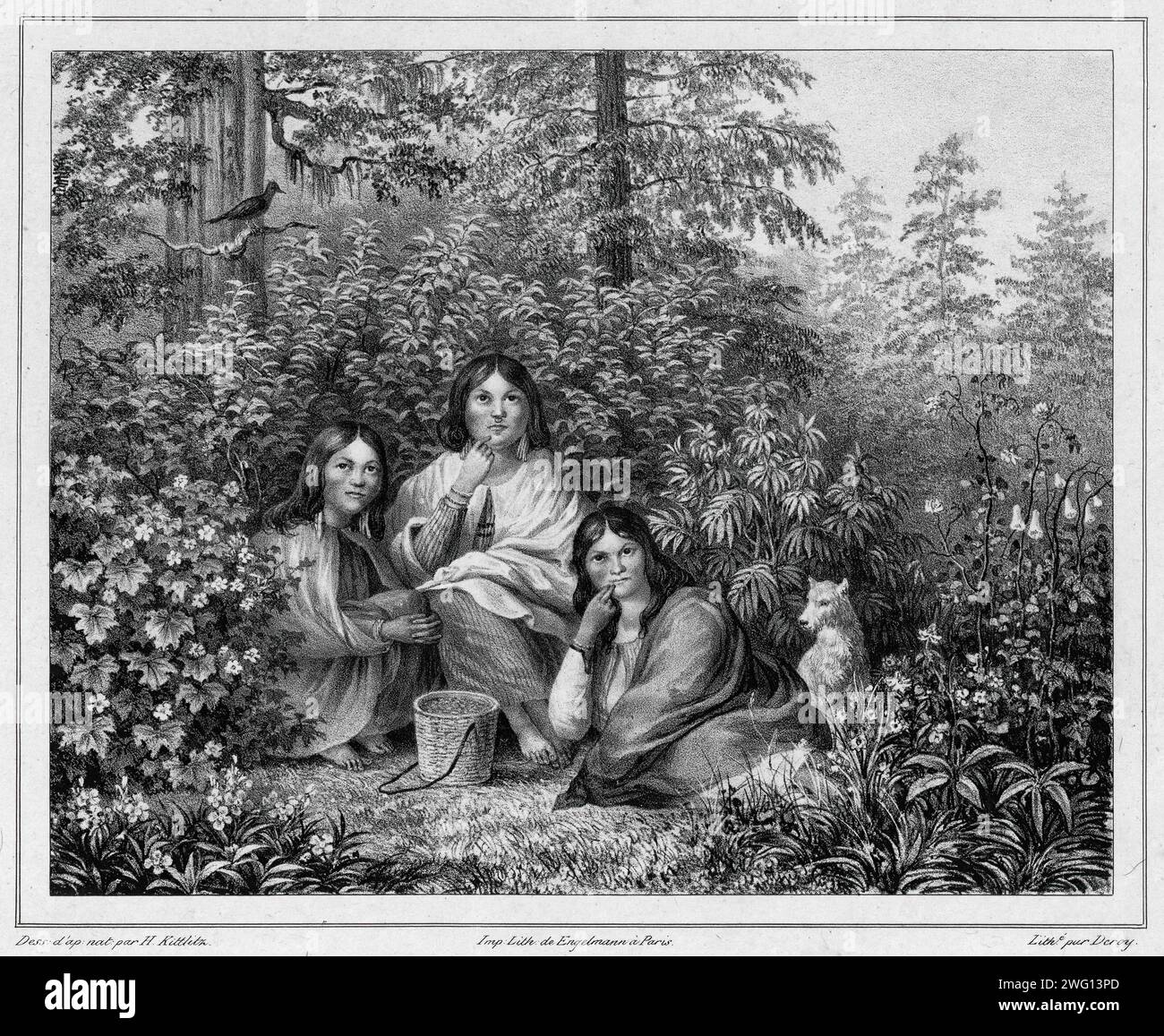 Inhabitants of the island of Sitka (northwest coast of America), 19th ...