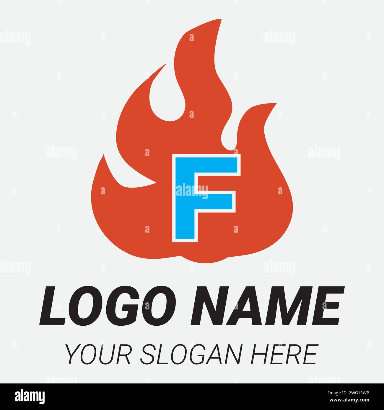Fire emblem vector logo design illustration Stock Vector Image & Art ...