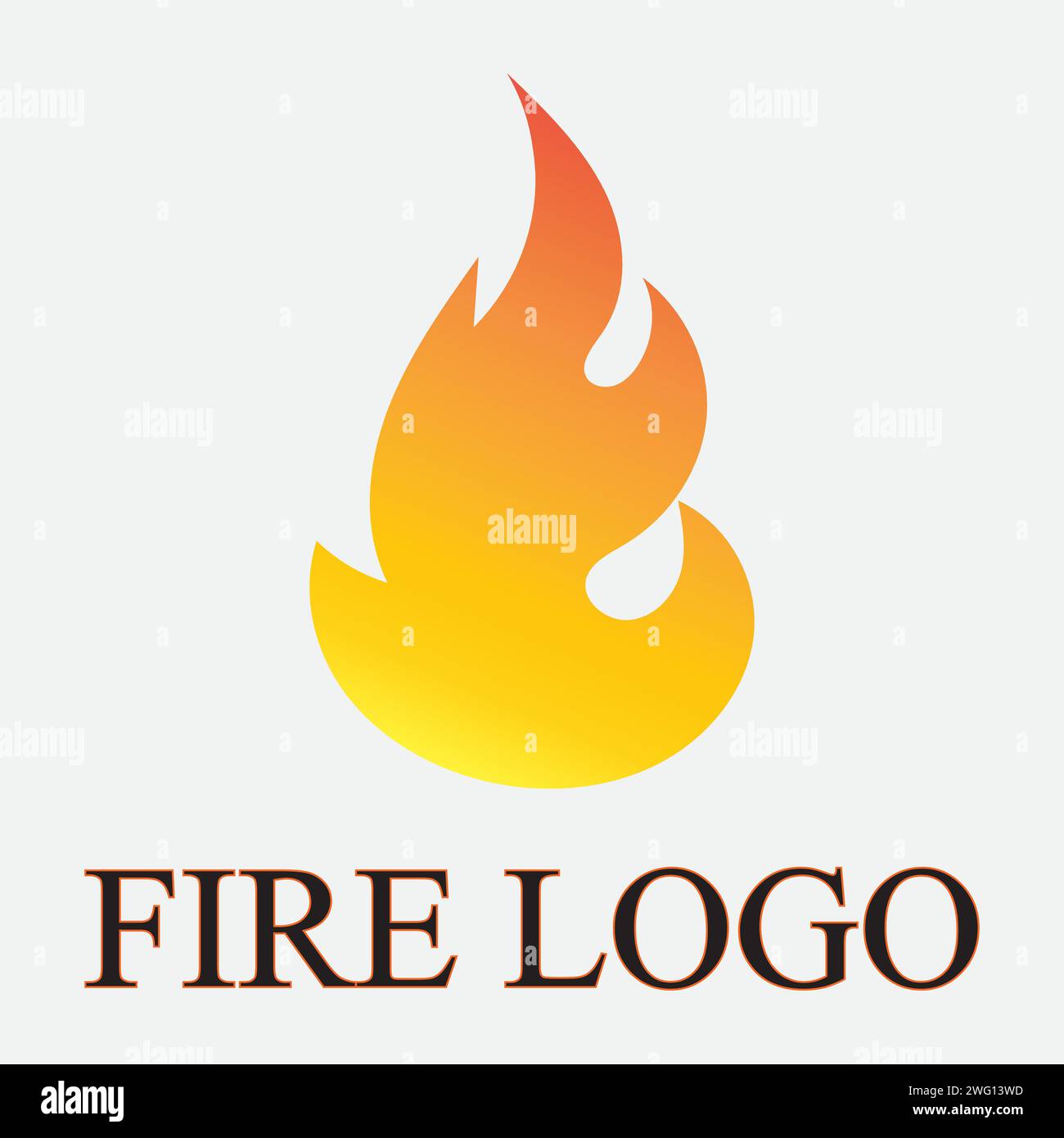 Fire emblem vector logo design illustration Stock Vector Image & Art ...