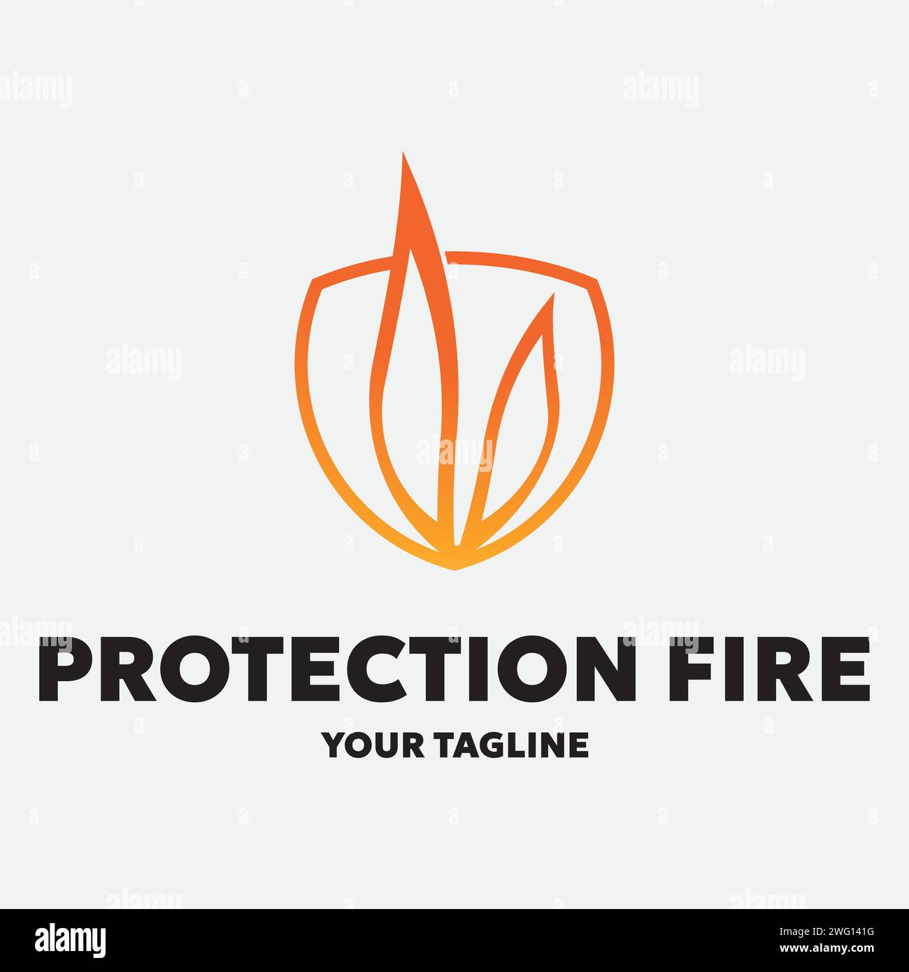 Fire emblem vector logo design illustration Stock Vector Image & Art ...