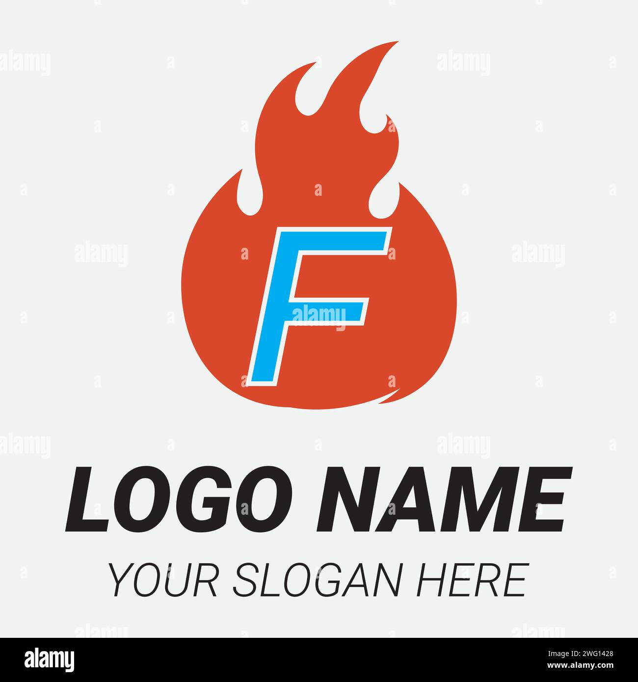 Fire emblem vector logo design illustration Stock Vector Image & Art ...