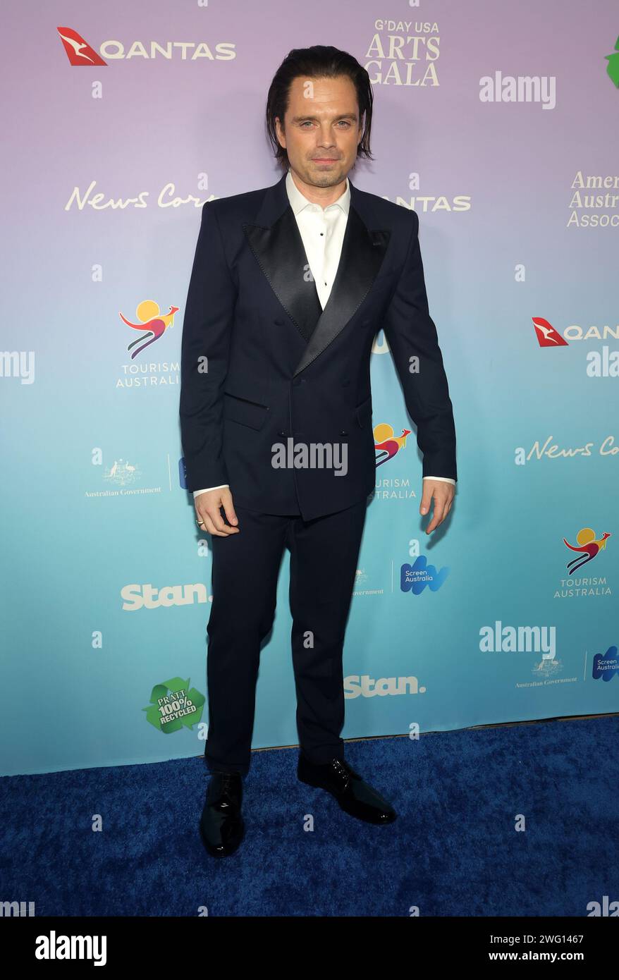 Los Angeles, Ca. 01st Feb, 2024. Sebastian Stan at the 21st Annual G ...
