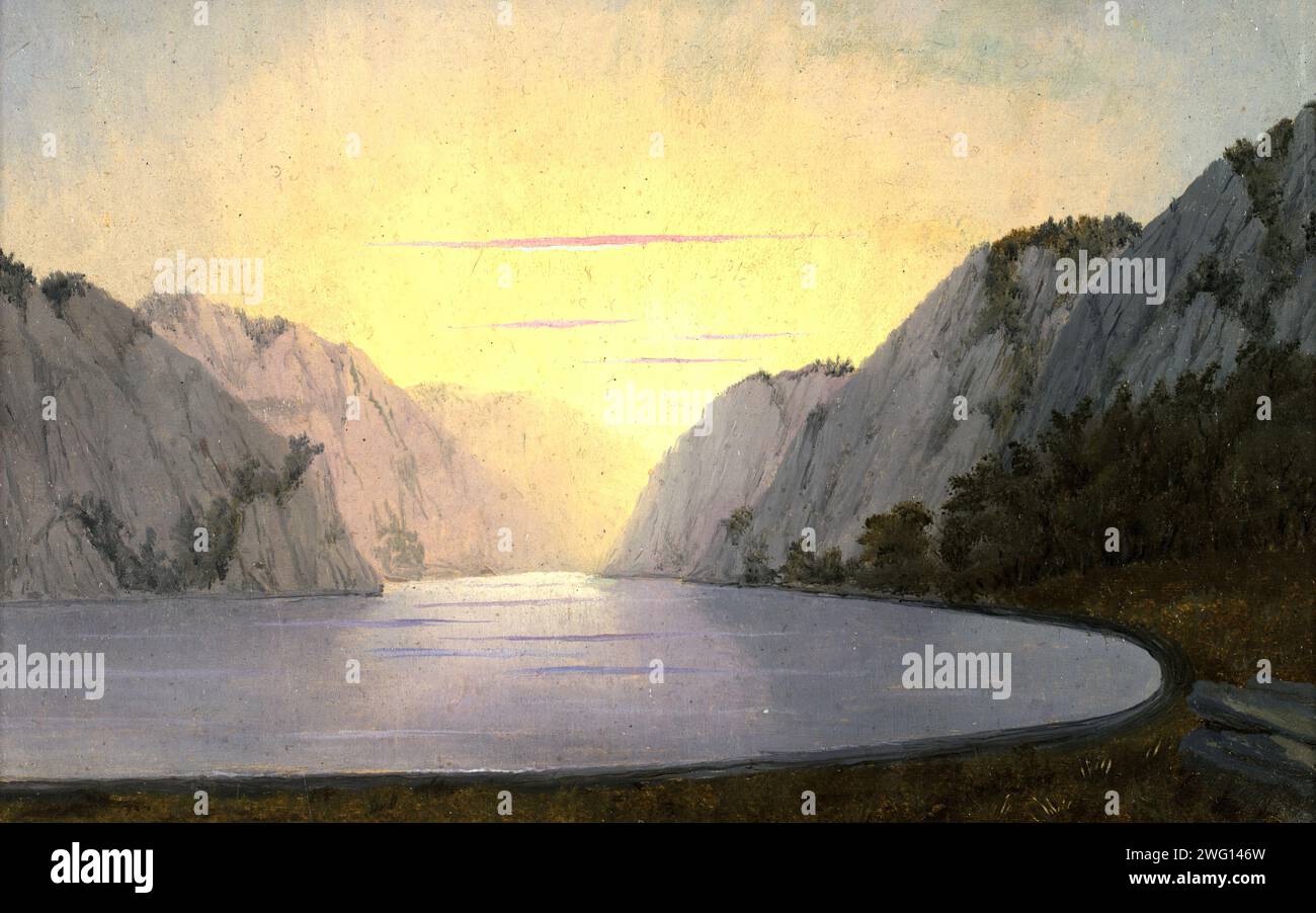 View of Lake Teletskoye. Altai, 1850-1899. From a collection of ...