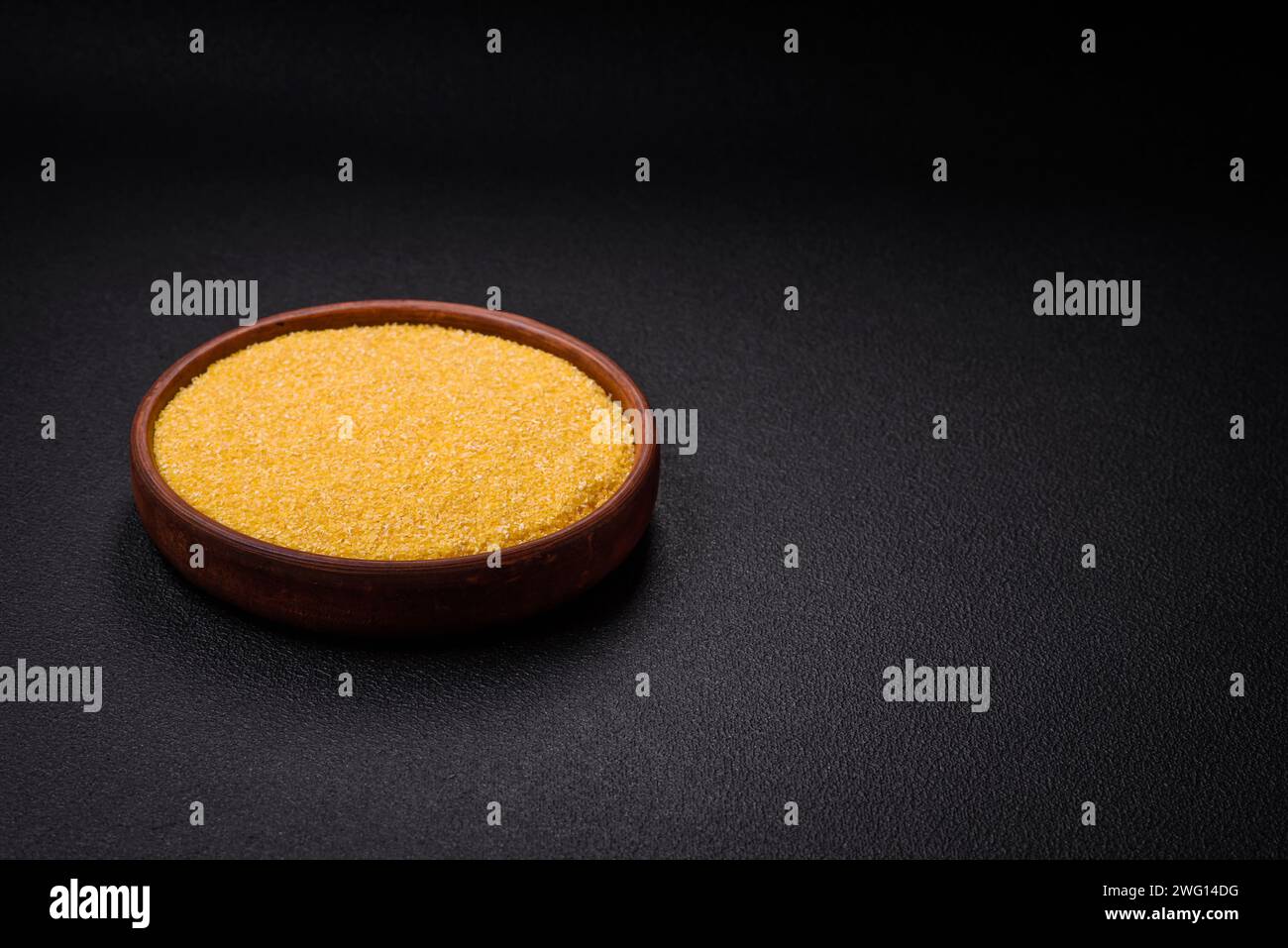 Corn grains or particles are yellow in color when raw. Cooking ...