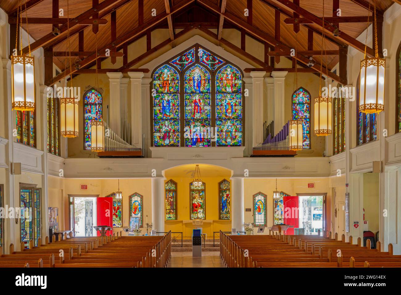 St Paul's Episcopal Church inside Key West USA Stock Photo - Alamy